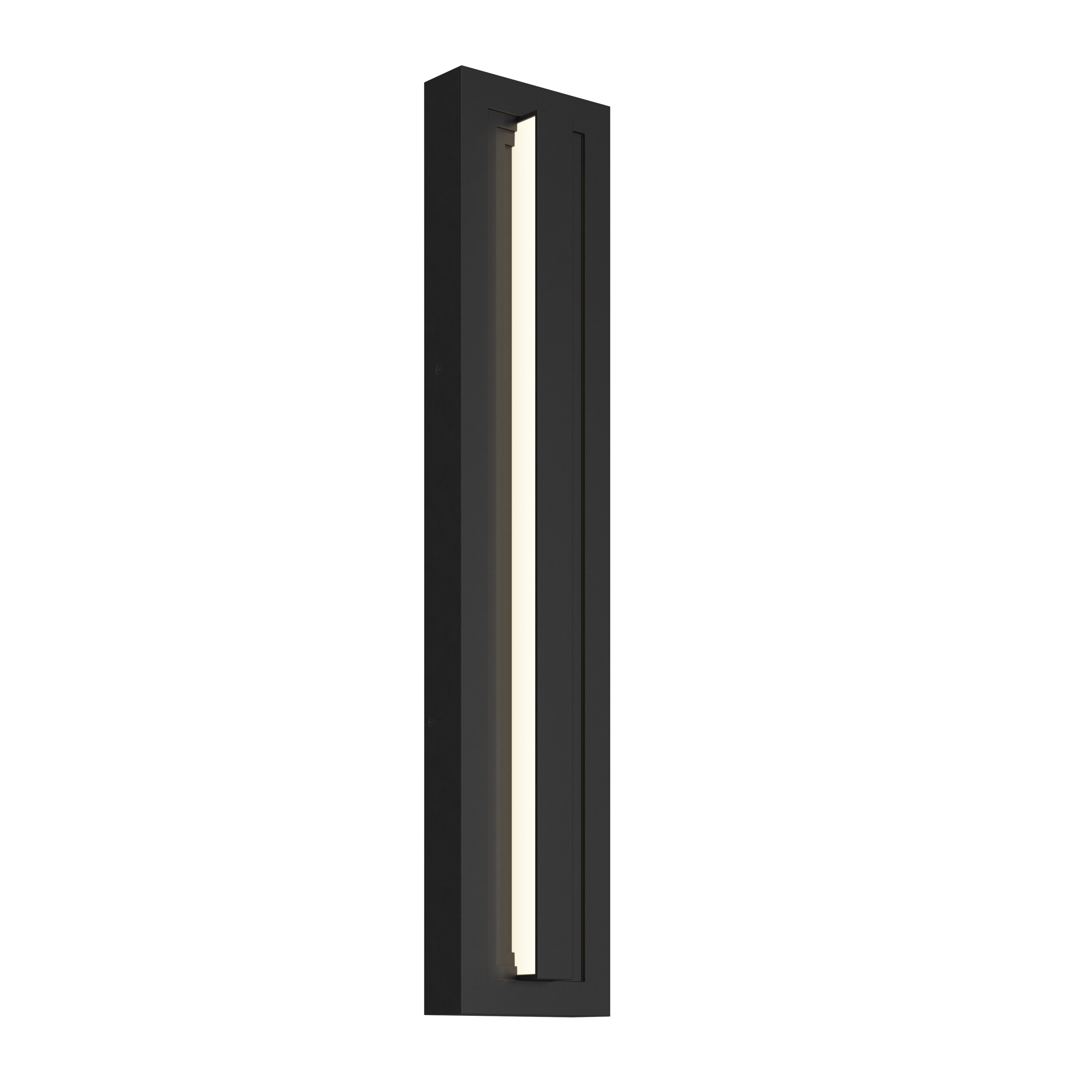 Kichler Arik 26.5-in H Black Hardwired Integrated LED Outdoor Wall ...