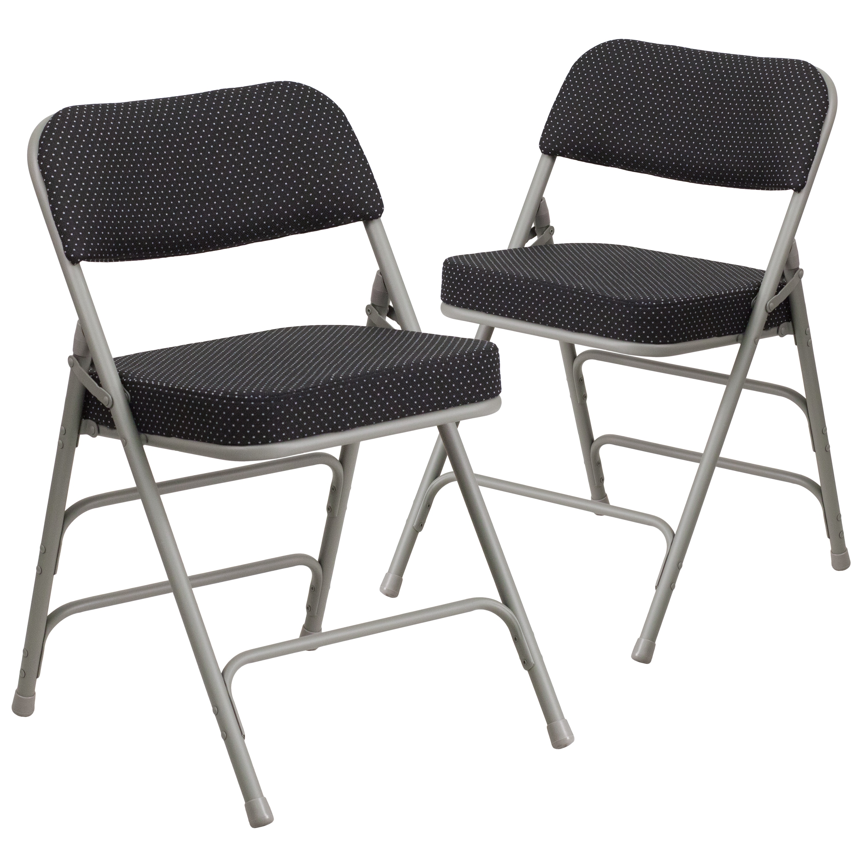 Emma + Oliver 2 Pack Premium Curved Triple Braced and Double Hinged ...