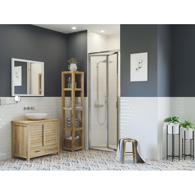 Coastal Shower Doors Paragon Chrome 66 In Framed Bifold Shower Door At