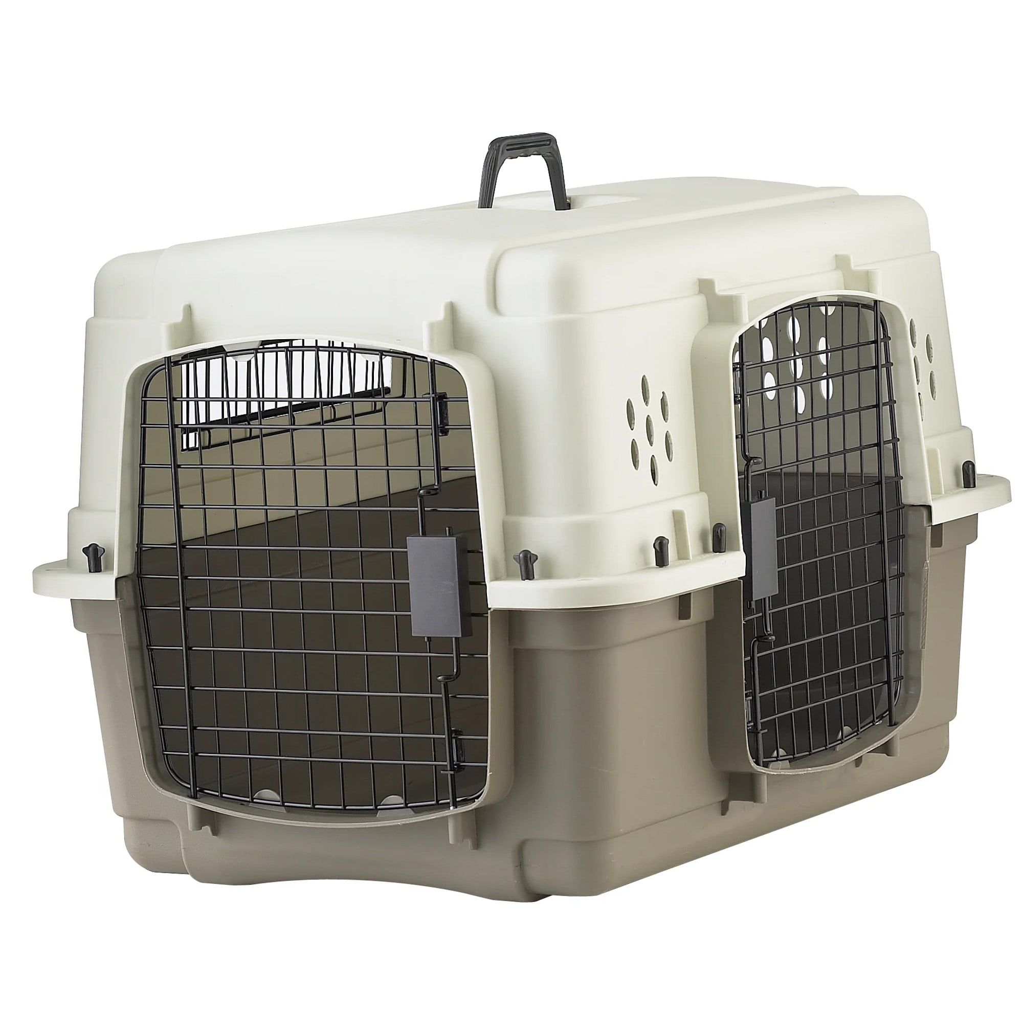 Pet Lodge 2-Door Pet Crate Airline Approved Dog and Cat Carrier for ...