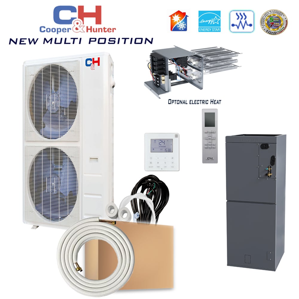 Cooper And Hunter Multi Position Single Zone 48000 Btu 15 Seer Ductless