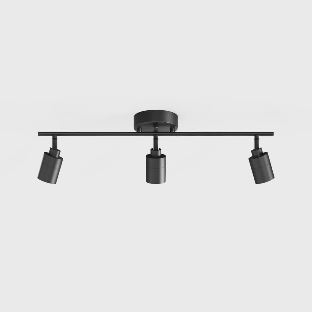 VidaLite - Shura 3 Head LED Track Light - Black in the Fixed Track ...