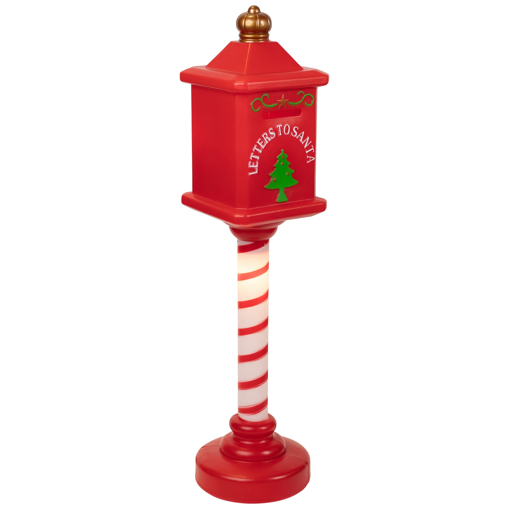 Northlight Lighted Letters To Santa Mail Box Blow Mold Outdoor ...