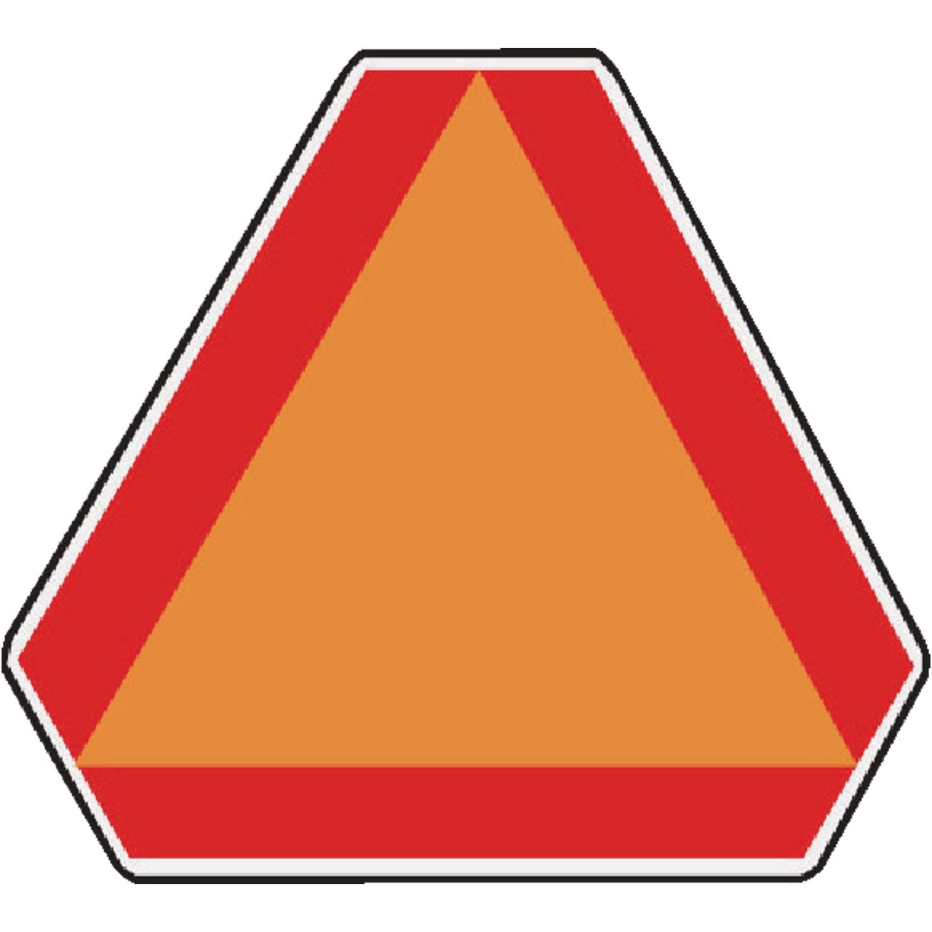 Hy-Ko Products Hy-Ko Slow Moving Vehicle Sign TA-1 14 x 16 Aluminum ...