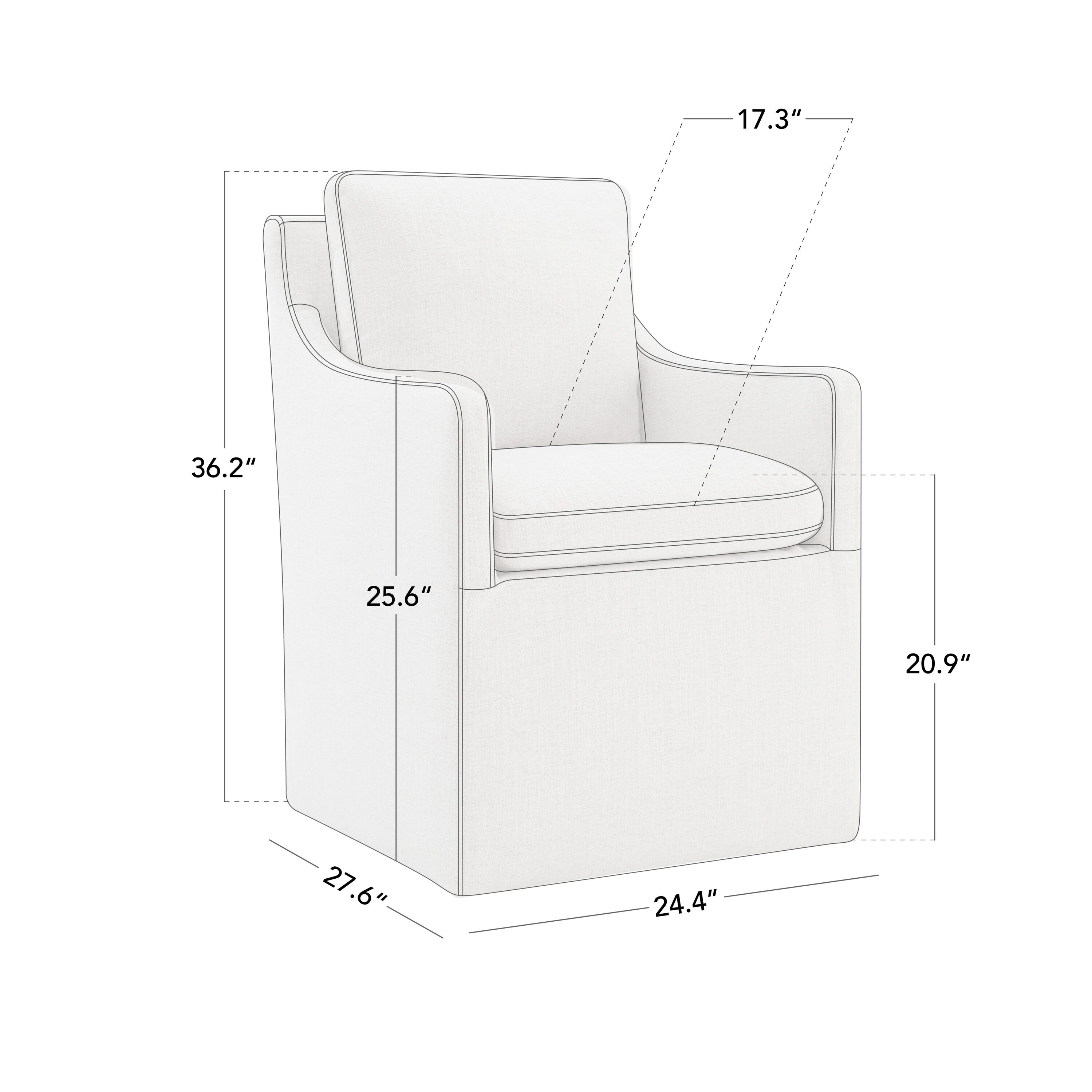 Circle 55 Contemporary/Modern Polyester Upholstered Dining arm chair ...