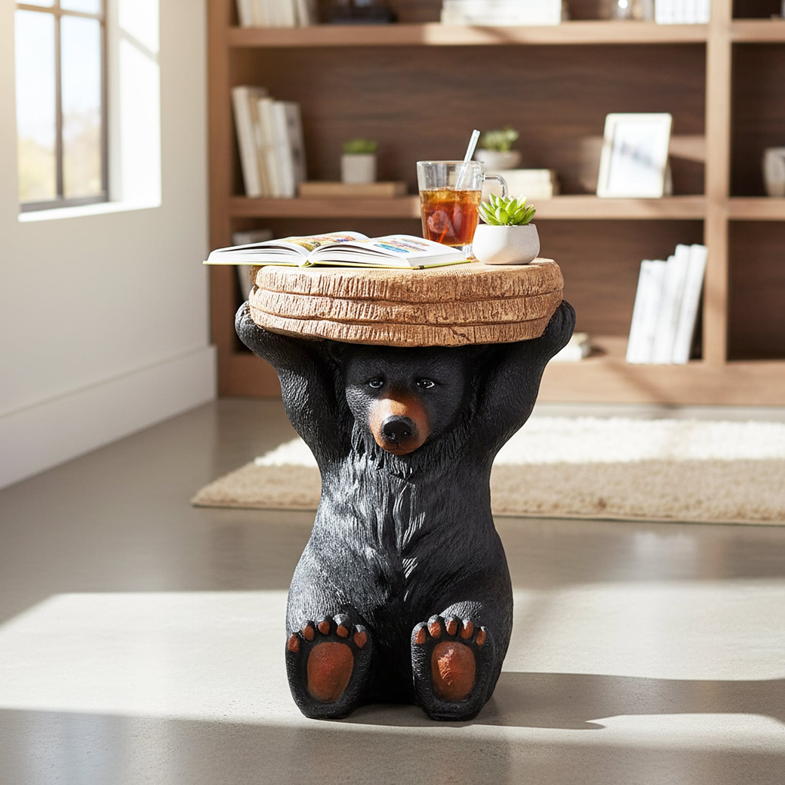 Watnature 20.8-in H x 15.7 W Multiple colors/finishes Bear Garden ...