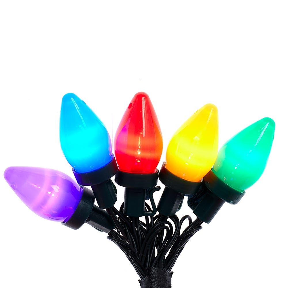 Kurt S. Adler 100-Light C7 Multicolored String Light Set in the ...