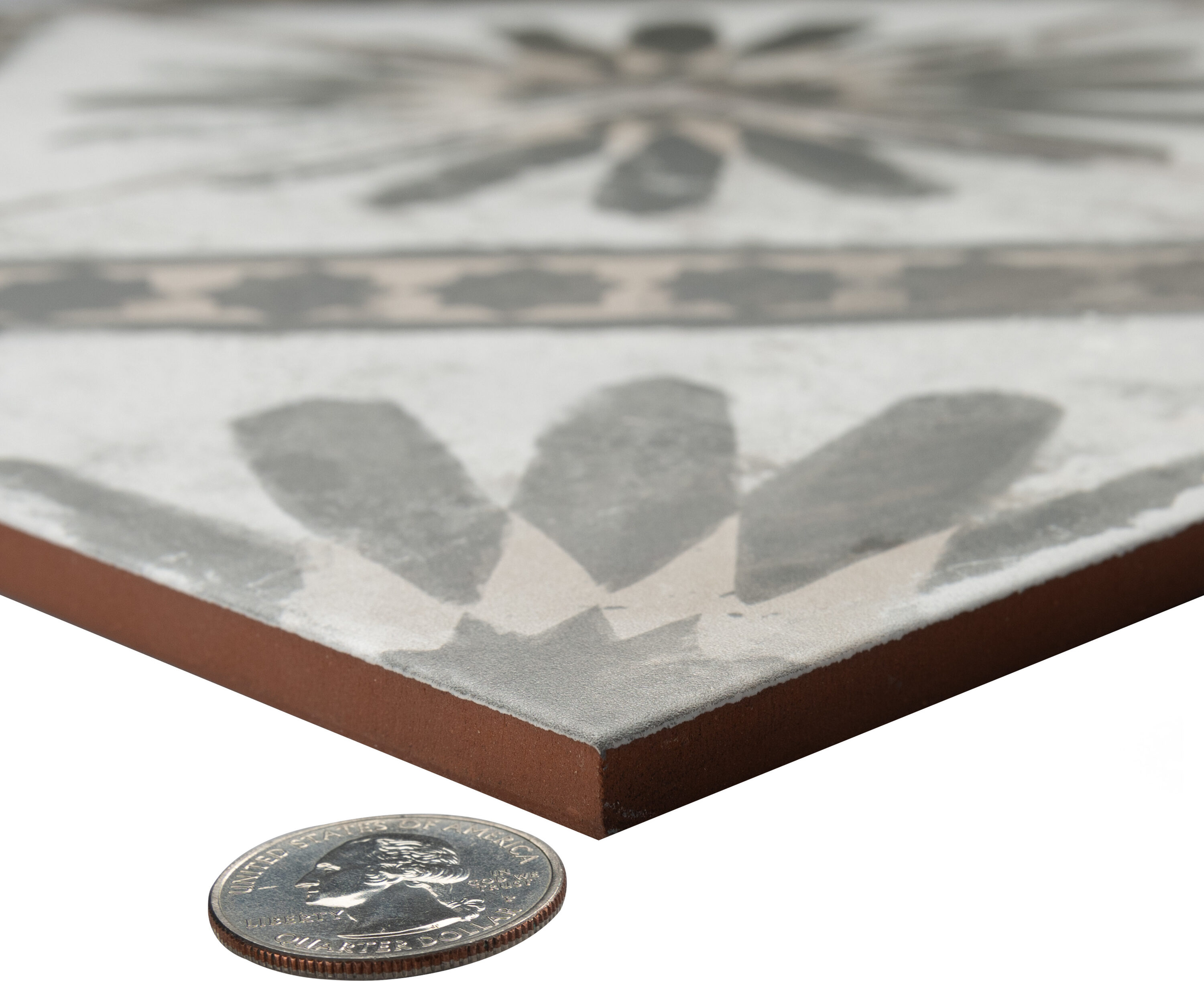 Affinity Tile Sample - Kings Marrakech Charcoal Grey 9-in x 9-in Matte ...