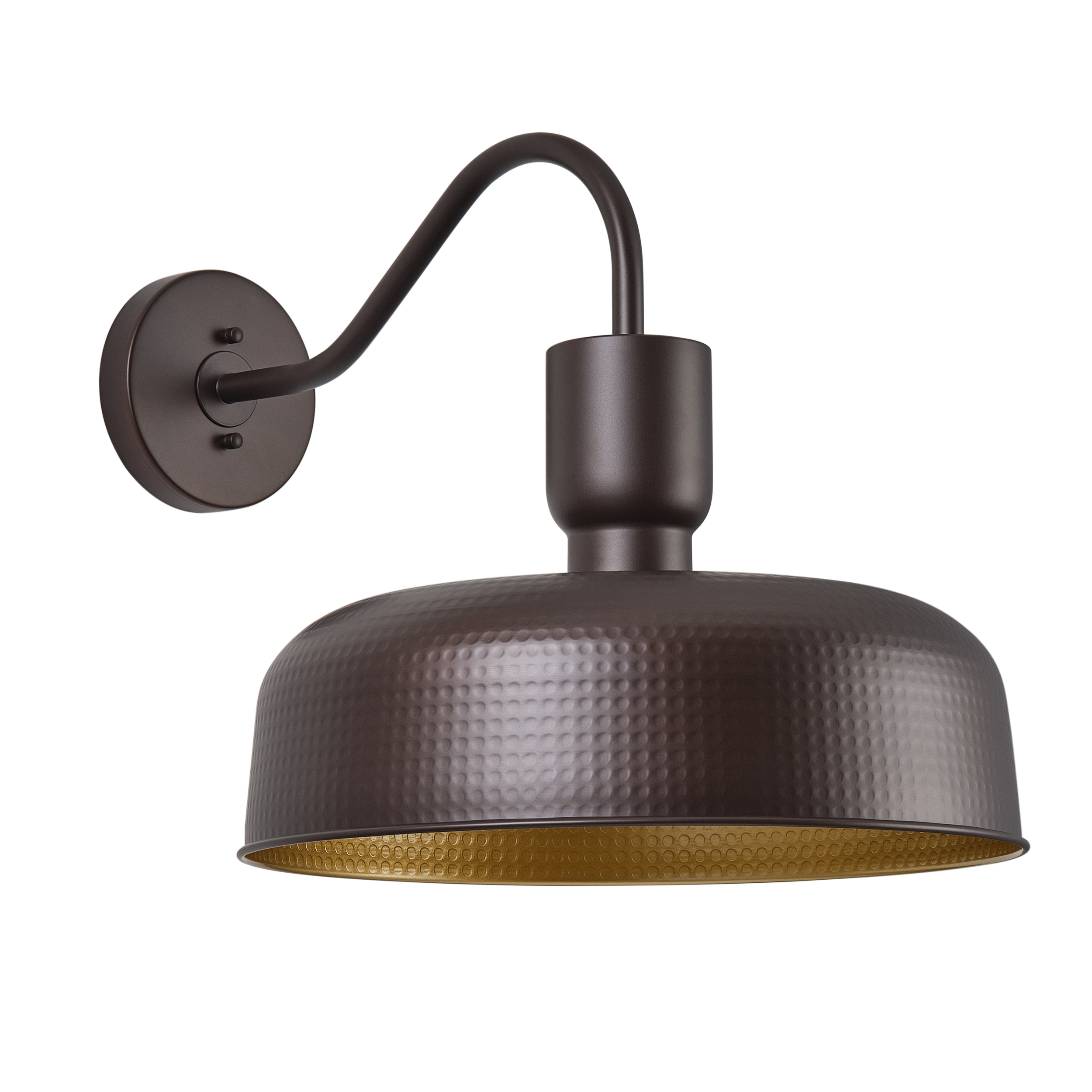 Aiwen 1 -Light 17.72-in H Bronze Hardwired Outdoor Wall Light in the ...