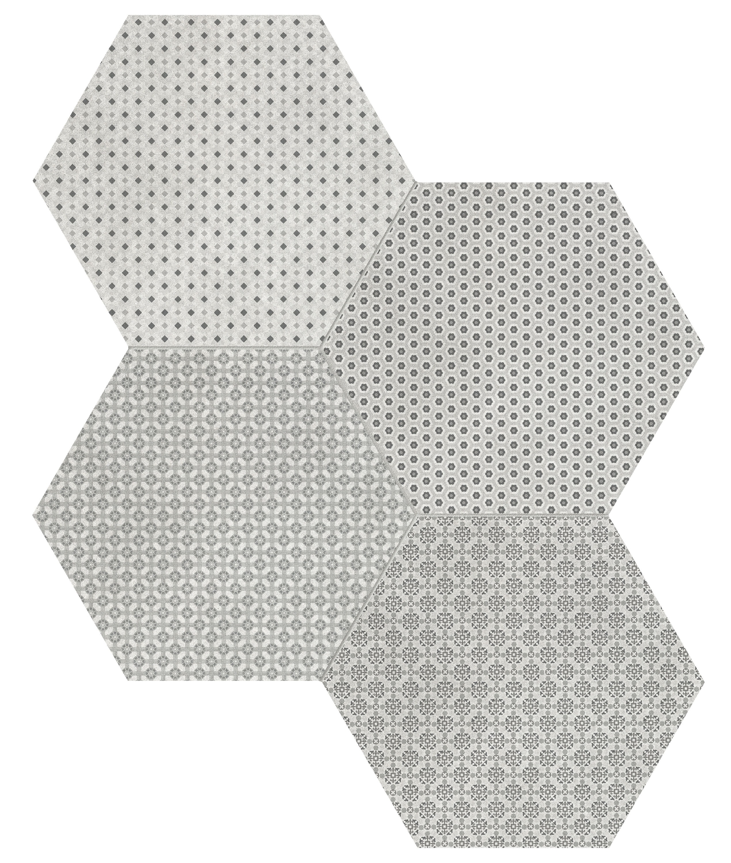 Satori Tapestri Wool Blend 6-in x 10-in Matte Porcelain Cement look ...
