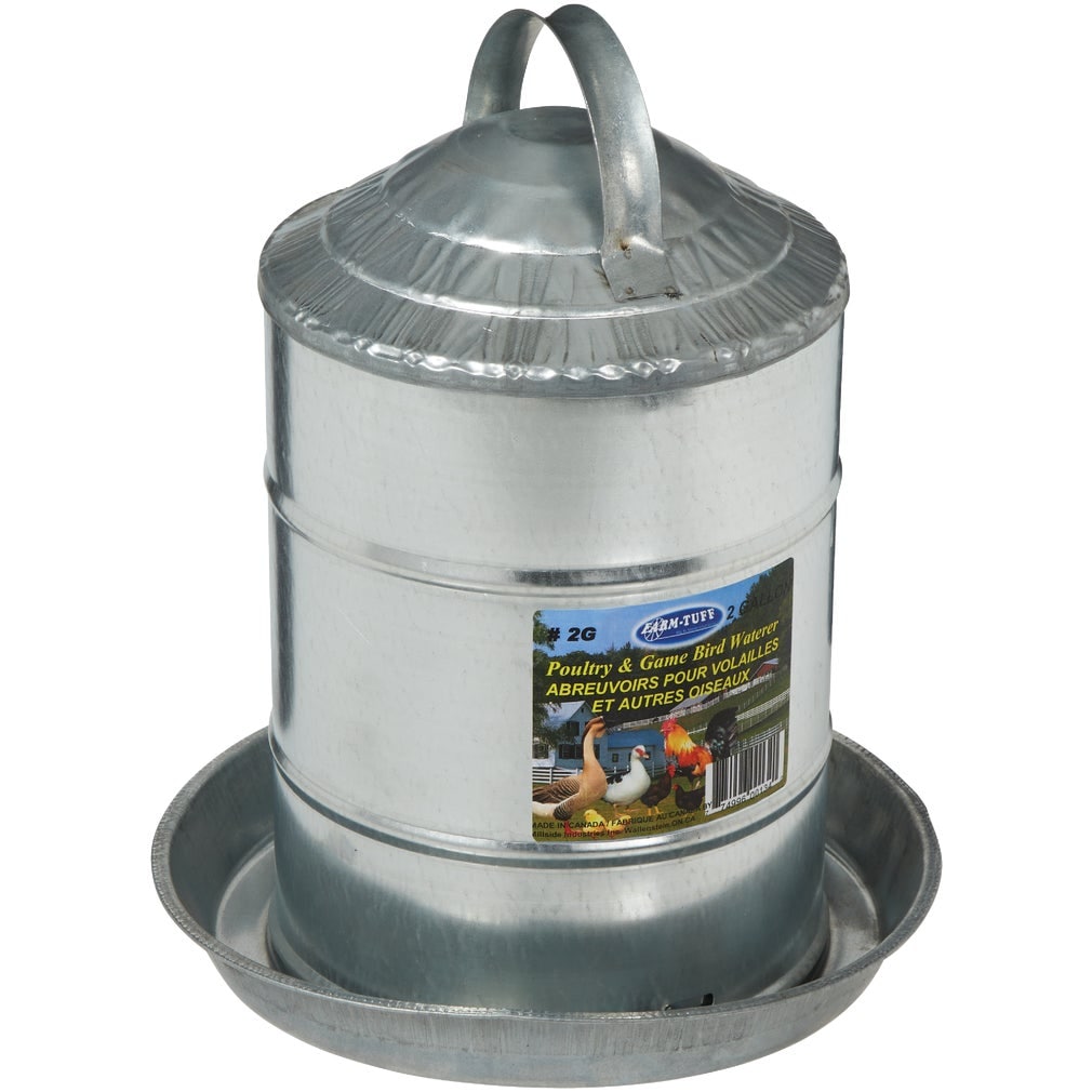 Farm Tuff FARM-TUFF 2 Gallon Automatic Chicken Waterer - Durable Double ...