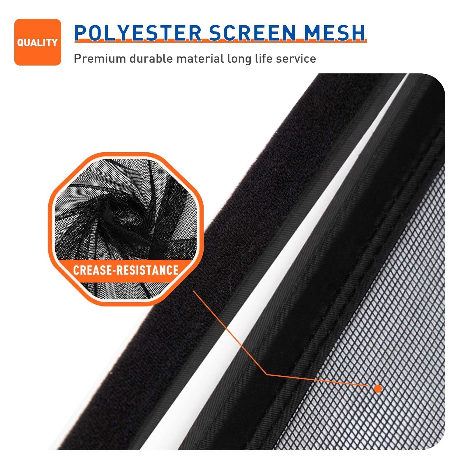 Phyfalip Magnetic Screen Door 1 Piece Fits 32 x 80 Inch Door Actual ...