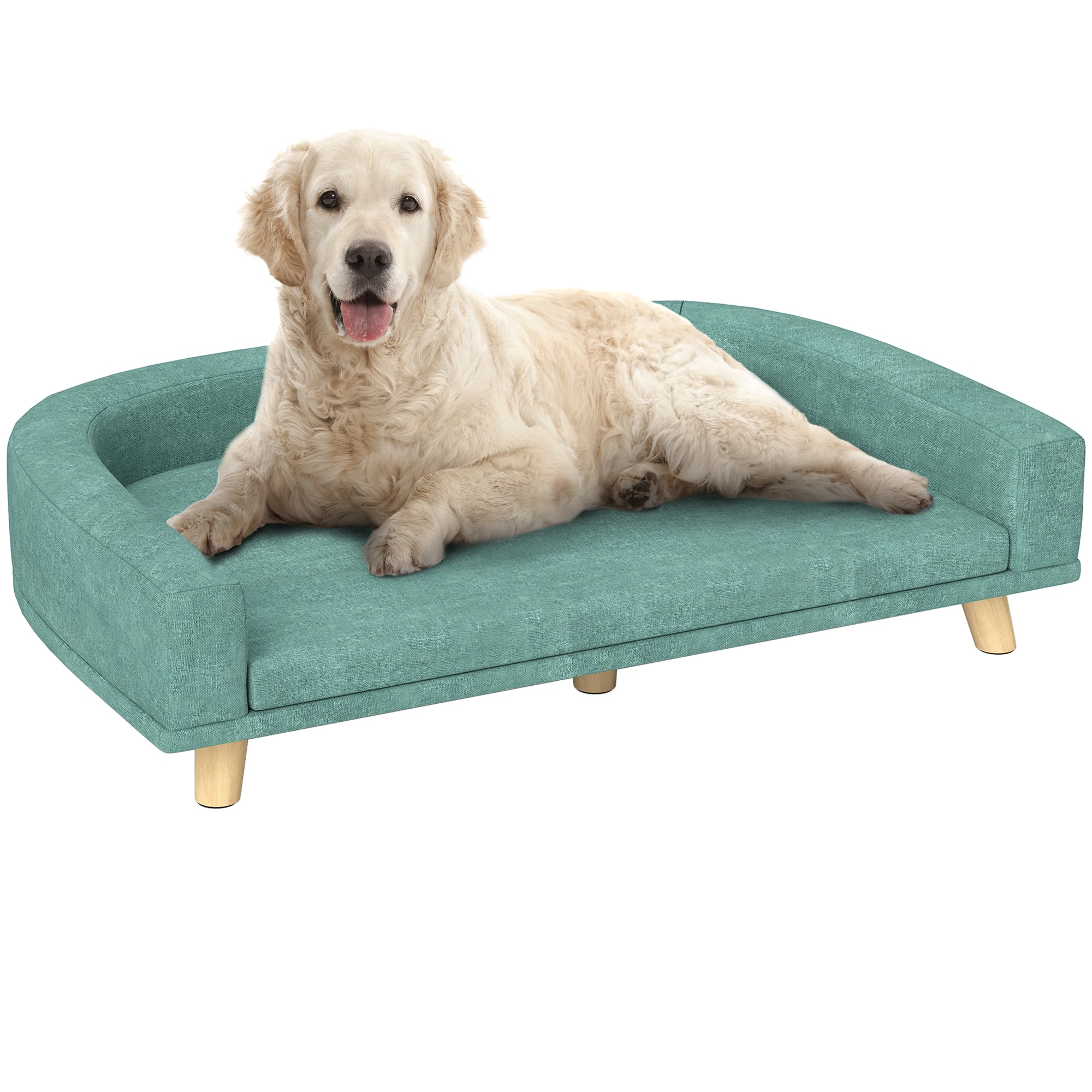 PawHut Dog Sofa Couch Pet Bed with Comfortable Luxury Cushion Washable ...