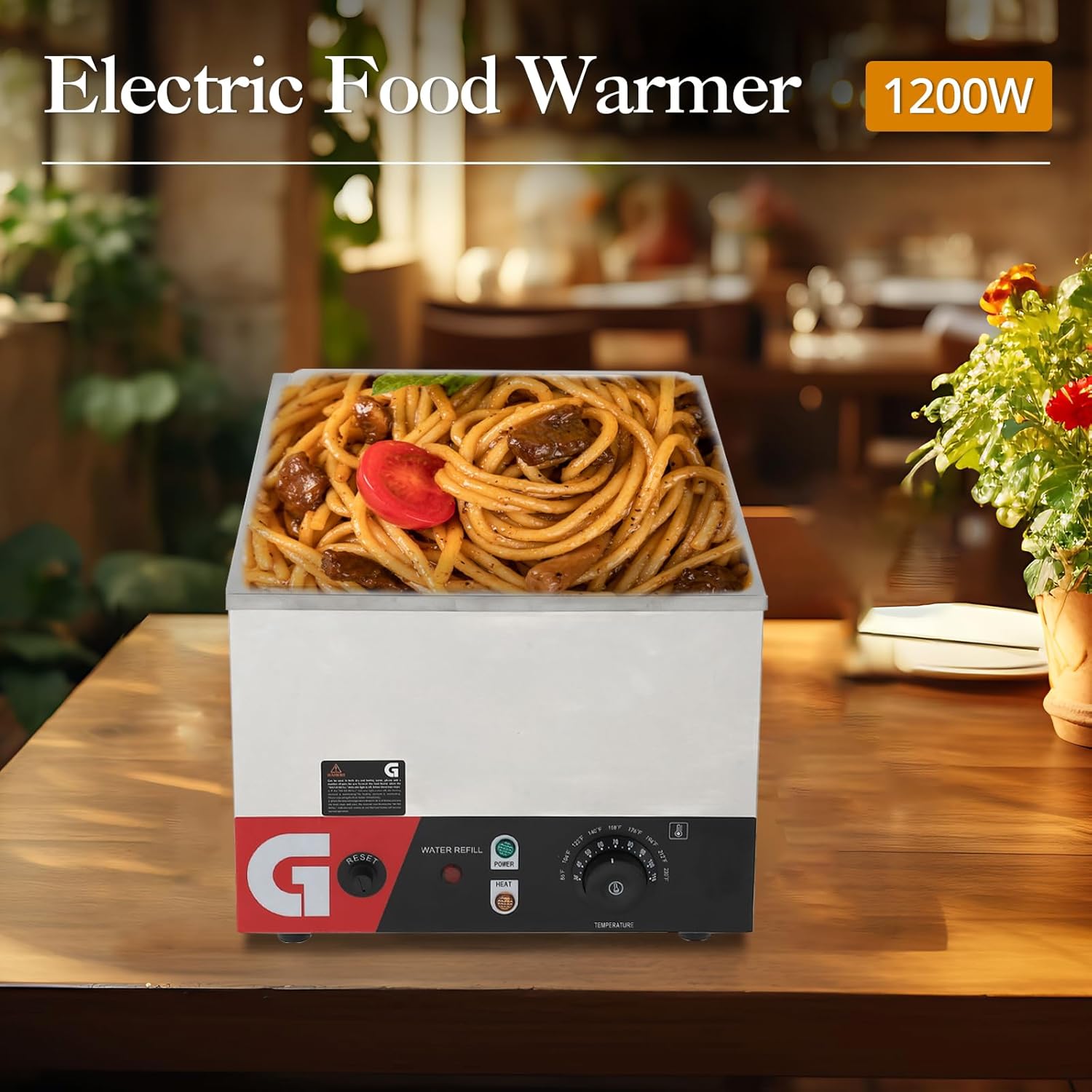 Garvee 1 Pan Professional Buffet Food Warmers for Parties 20QT ...