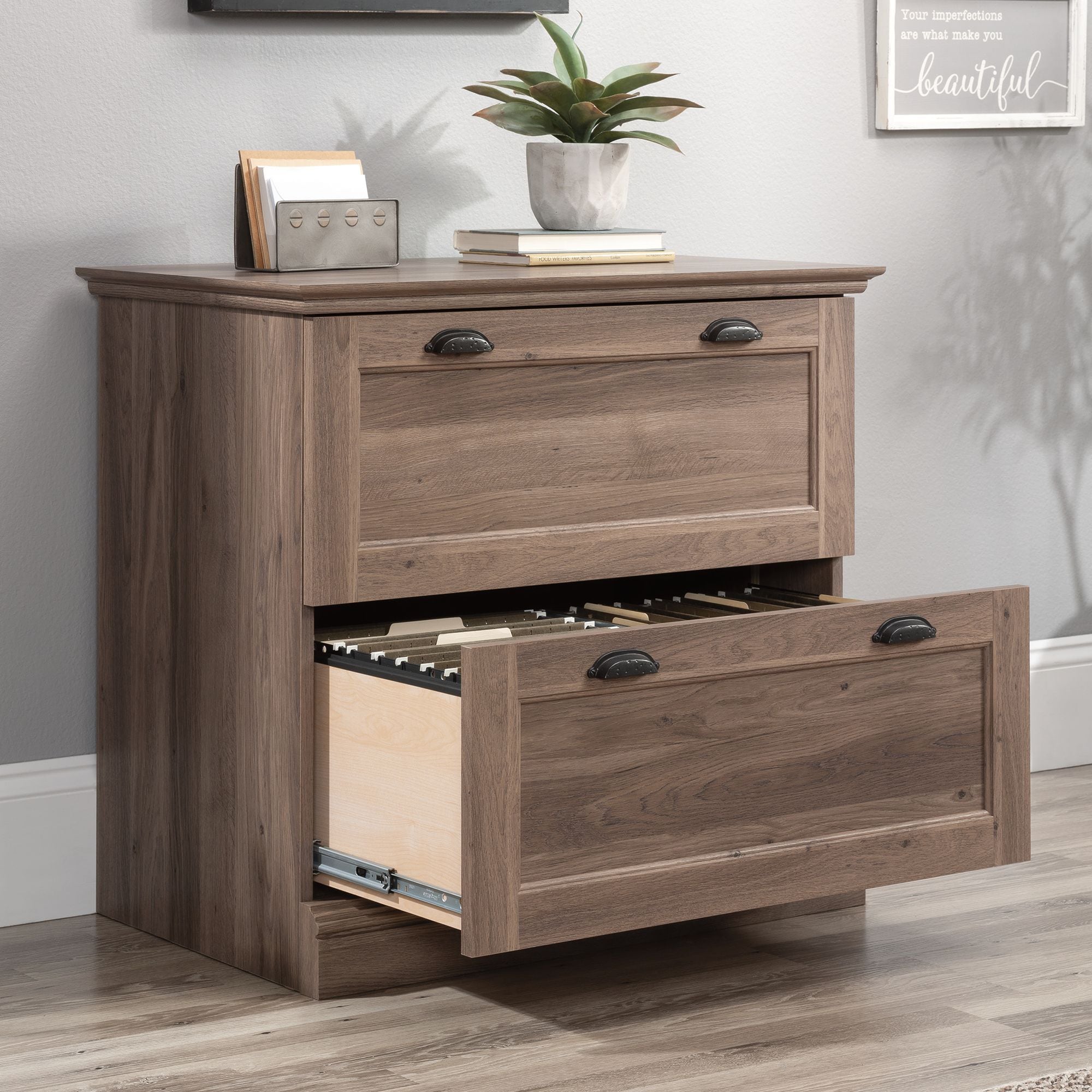 Sauder Barrister Lane File Cabinet Salt Oak finish in the File Cabinets ...