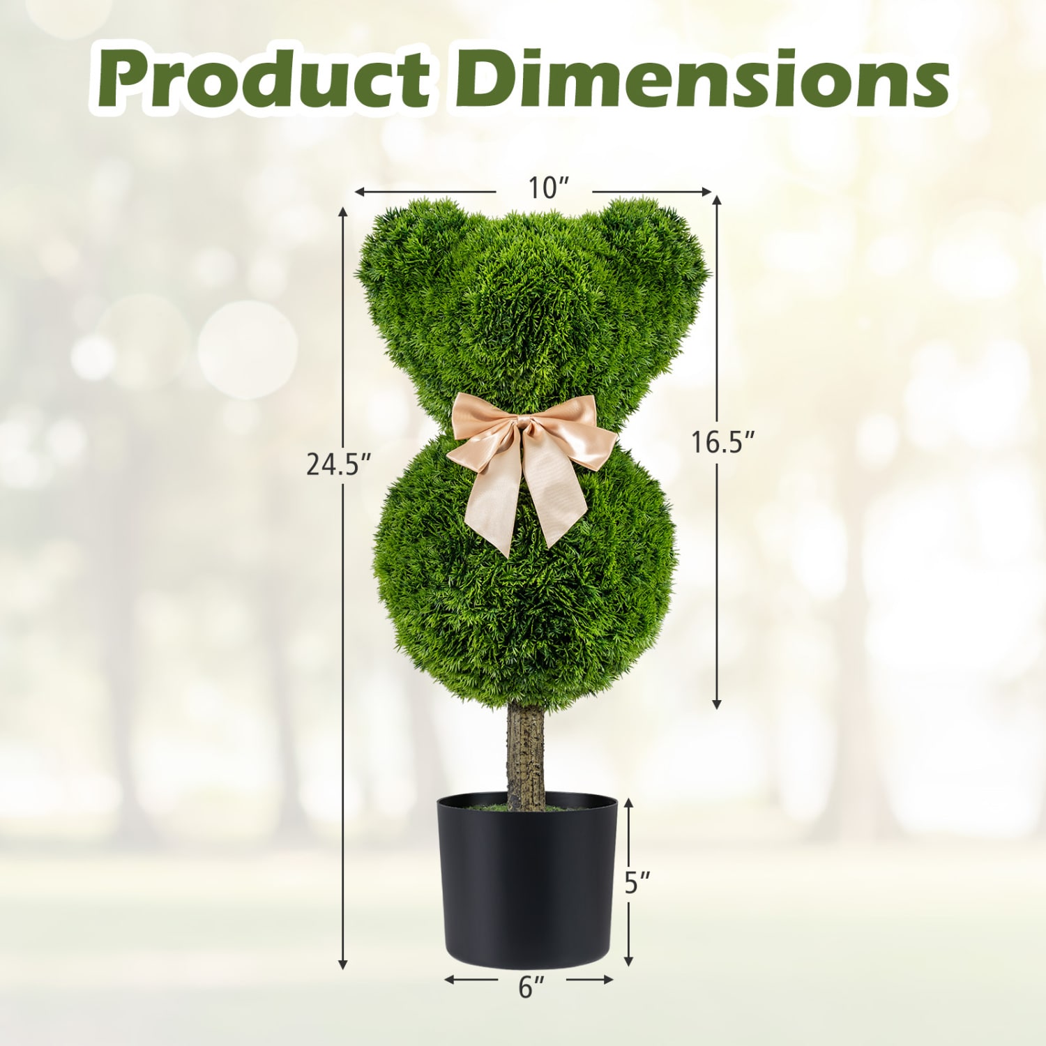 24.5-in Green Indoor/Outdoor Floor Cedar Pine Artificial Plant in the ...