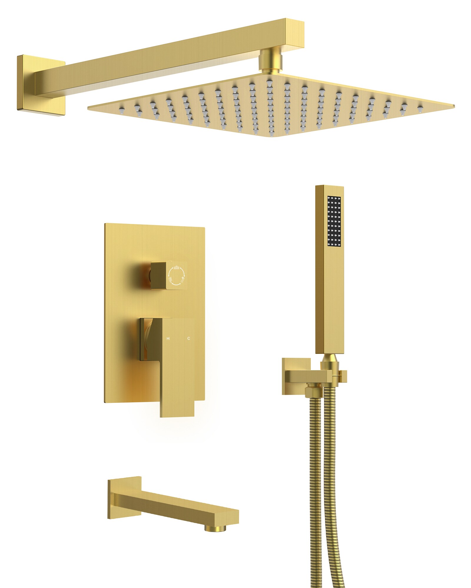 Shower bar system AquaFusion Trio Shower Systems at Lowes.com