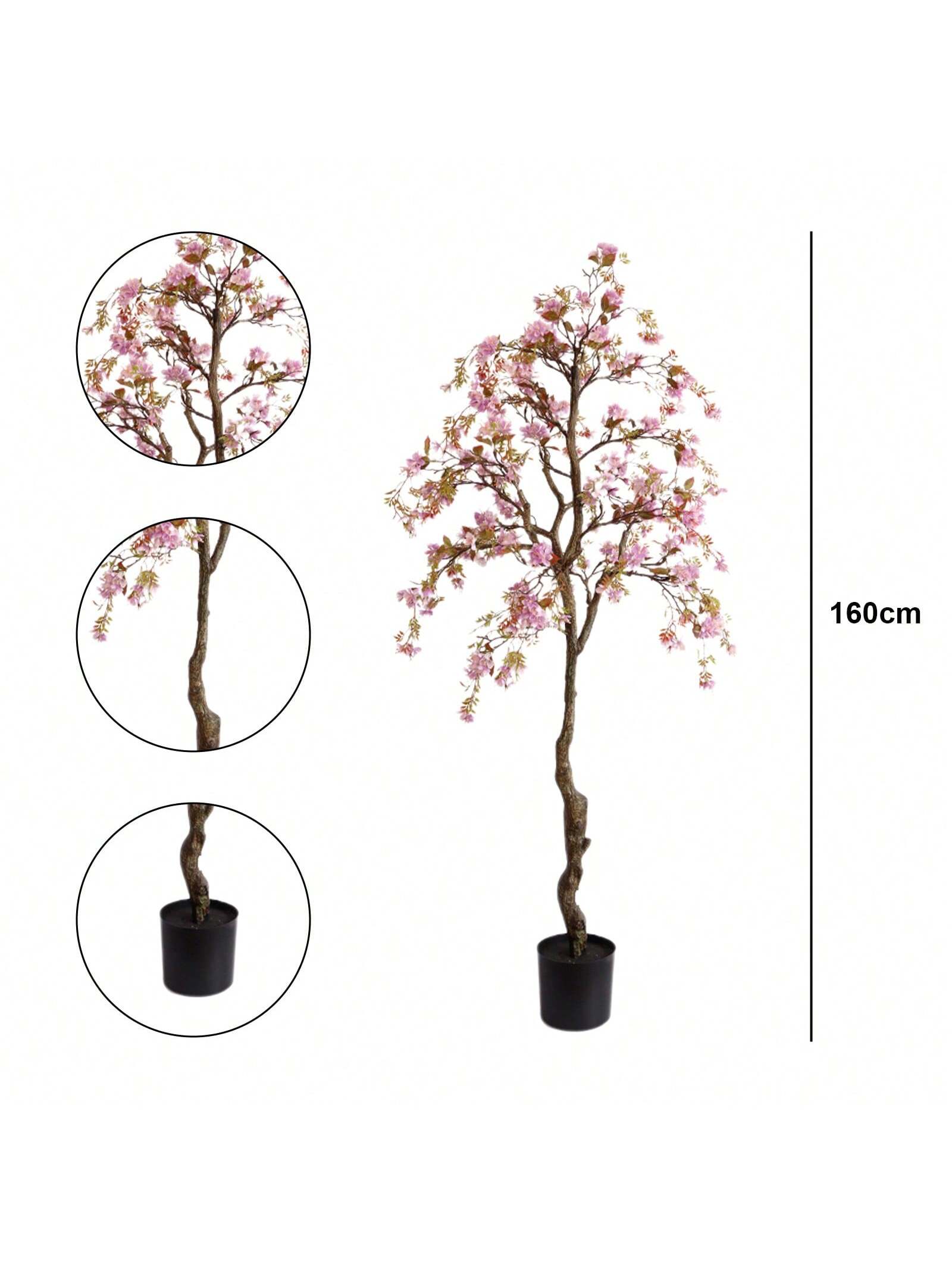 Der Rose Home Decor Artificial Trees Realistic Potted Silk Begonia ...
