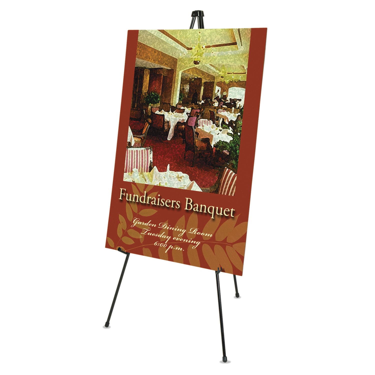 Quartet Heavy Duty Adjustable Instant Easel Stand 63 Tall Metal Black ...