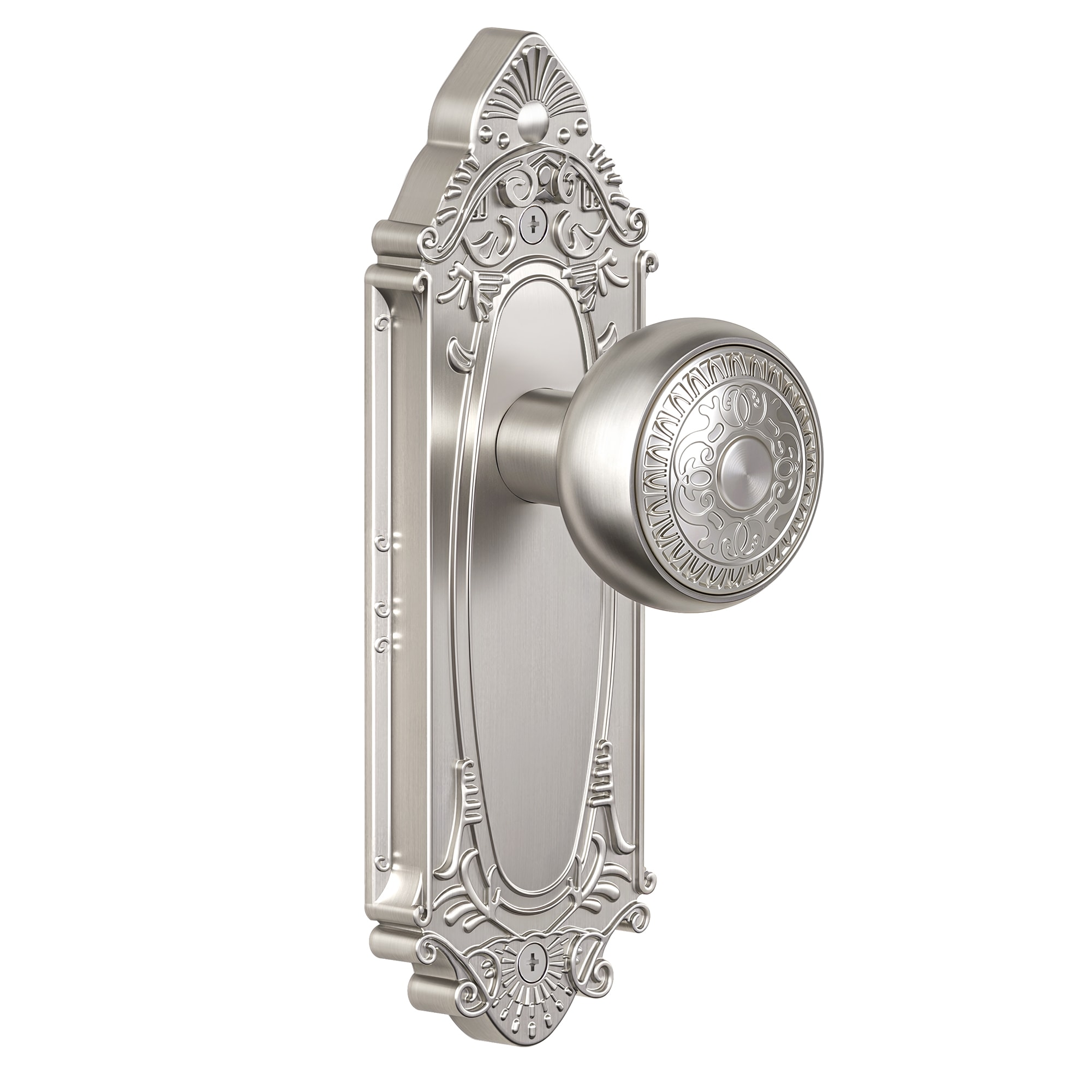 Senyhardware Victorian Satin Nickel Interior Hall/Closet Unkeyed ...