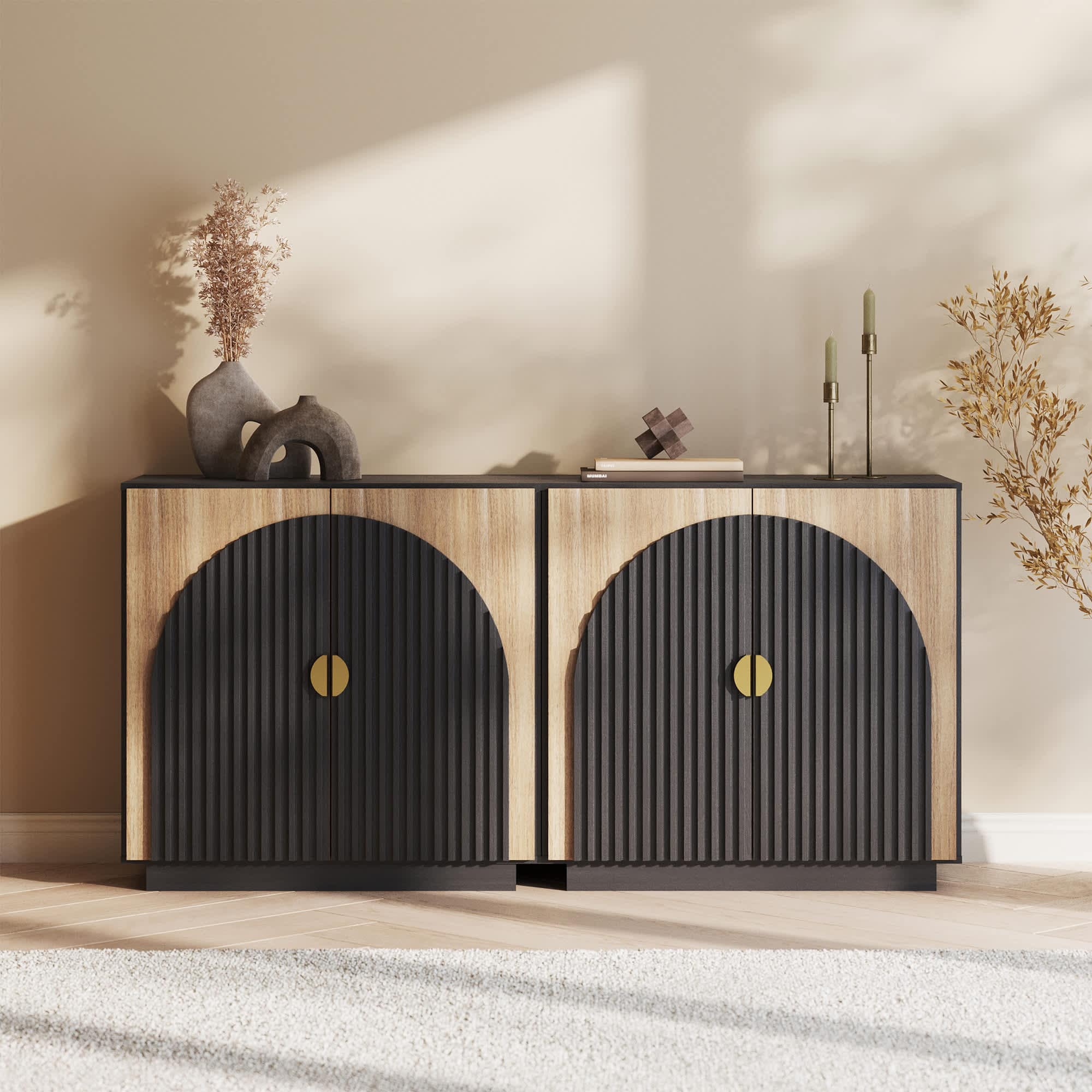 Belleze Camel Accent Cabinets with Storage in the Accent Cabinets ...