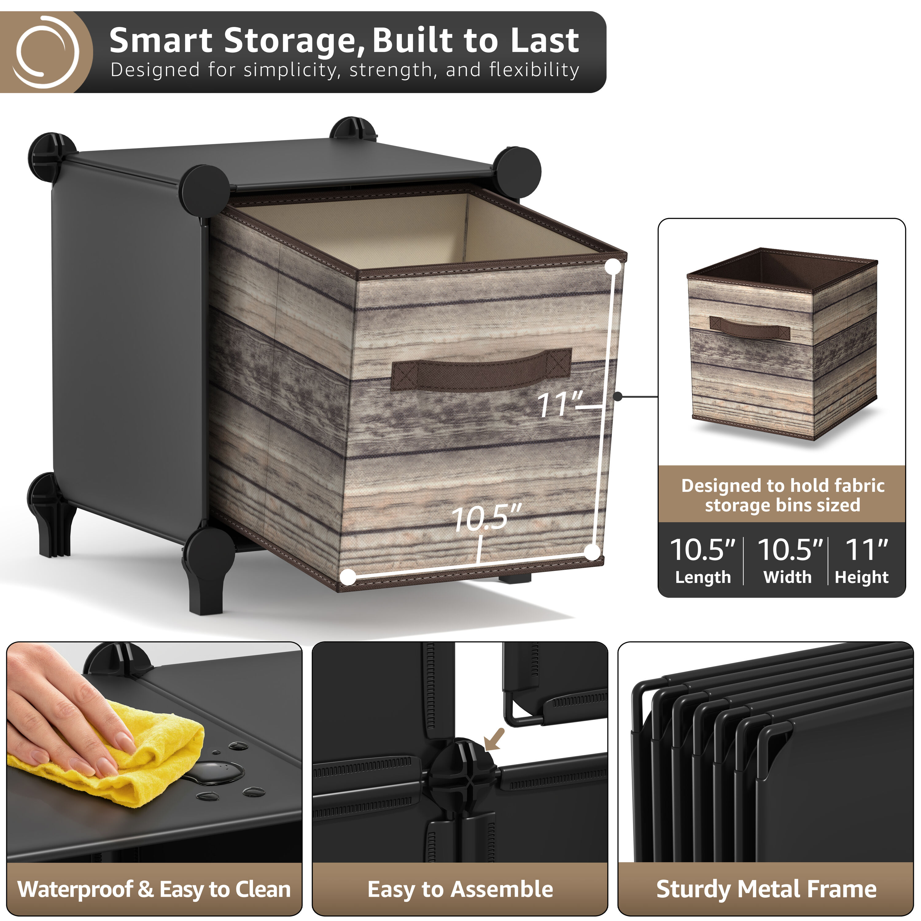SORBUS 16 Cube Storage Organizer Cubby Shelf for Closet Toys Books and ...