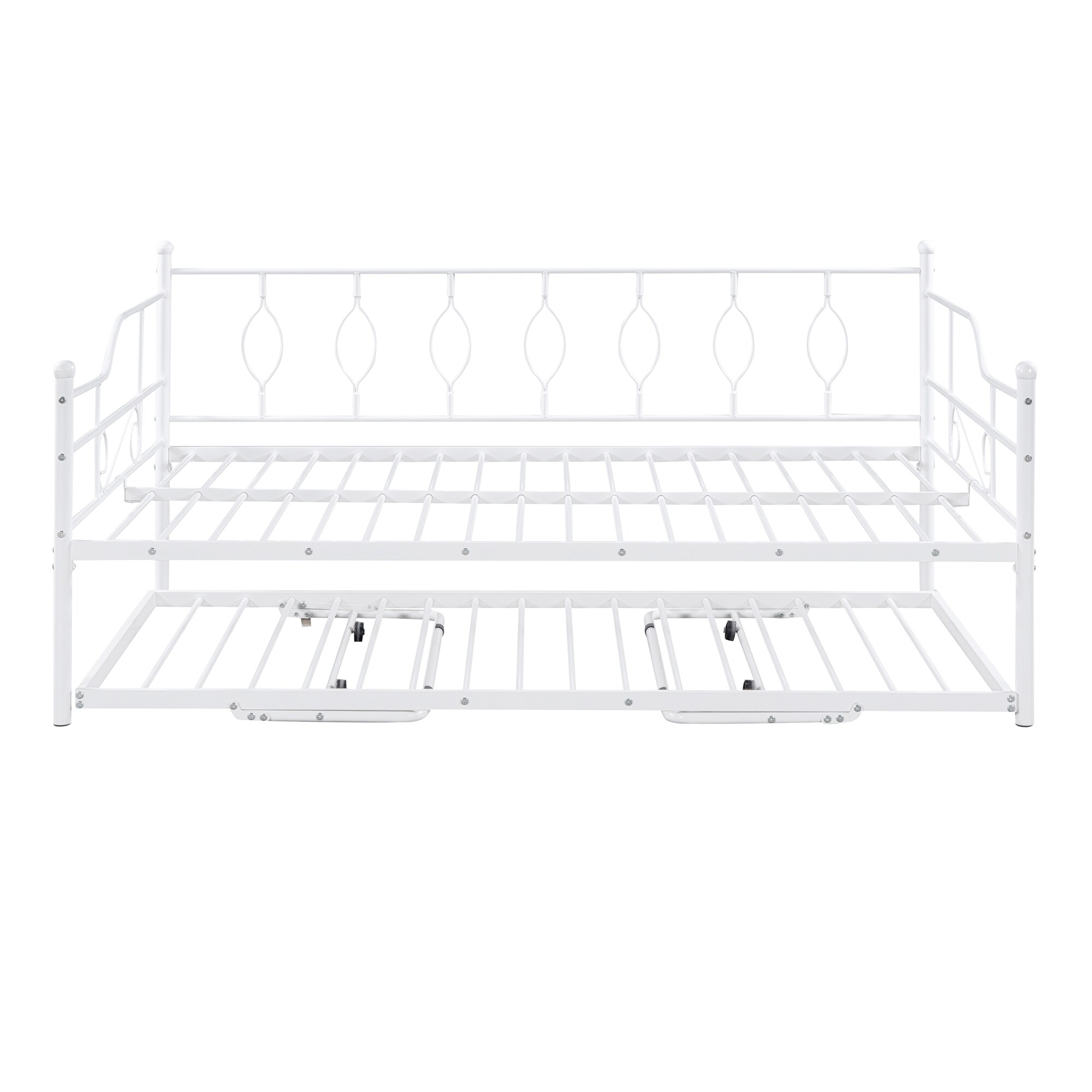 GZMR Full Size Metal Daybed White Full Metal Daybed in the Beds ...