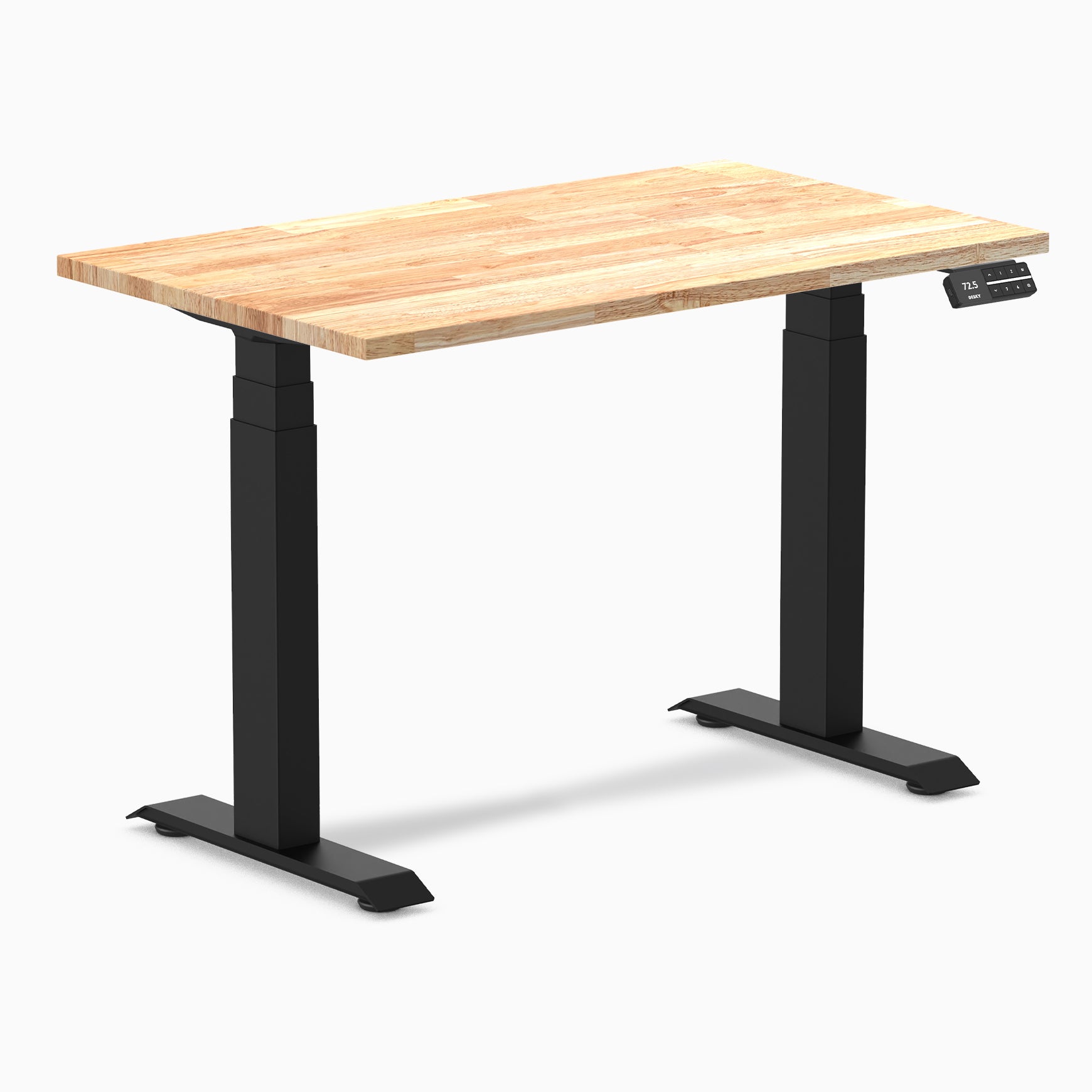 Dual Rubberwood Sit Stand Desk