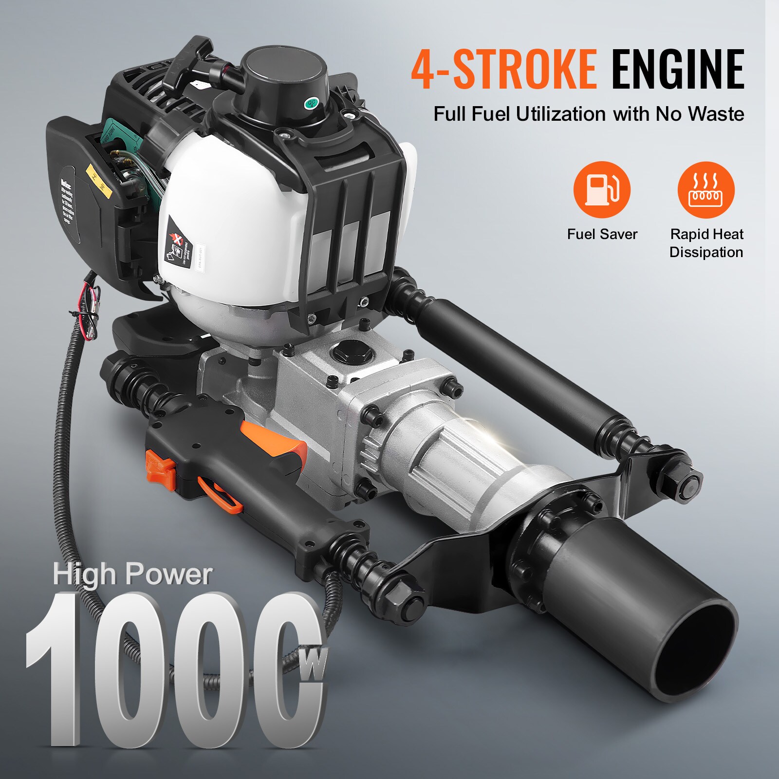 VEVOR 37.77cc Gas-Powered T Post Driver 4-Stroke Engine Gasoline Fence ...