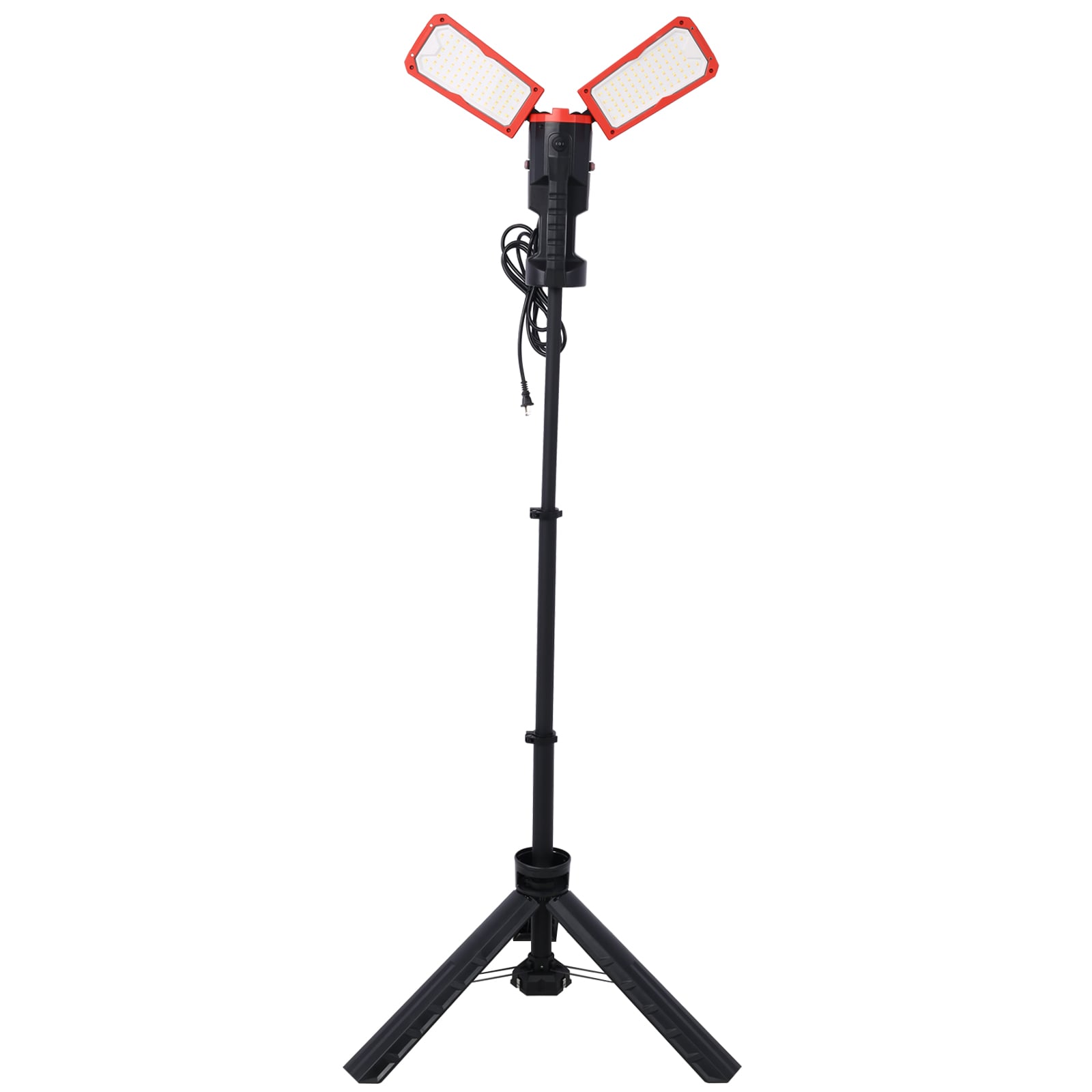 Oyezvary 10000 Lumen Dual Head LED Work Light with Telescoping Tripod ...
