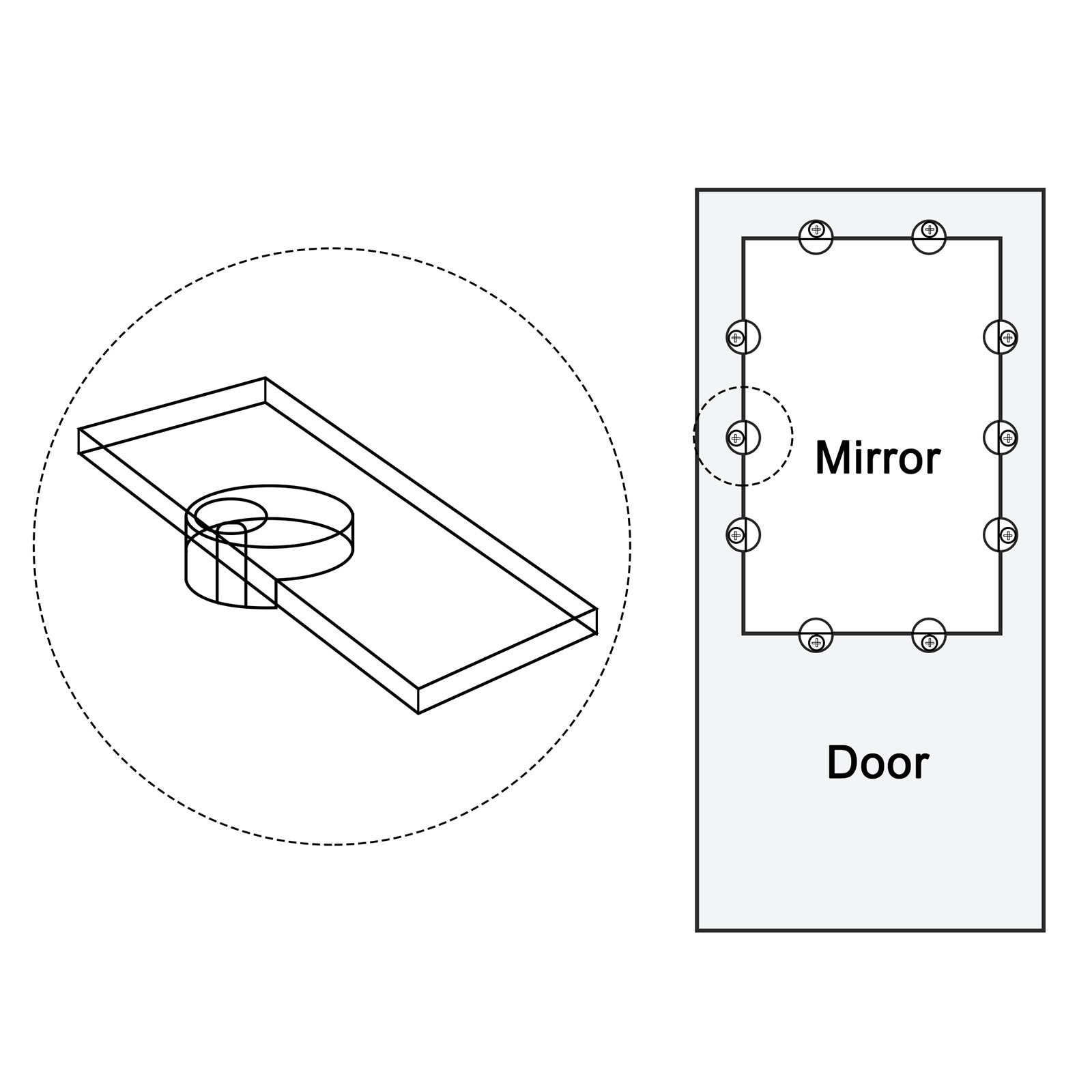Unique Bargains 50 Sets Glass Retainer Clips Kit 21mm Plastic Glass ...