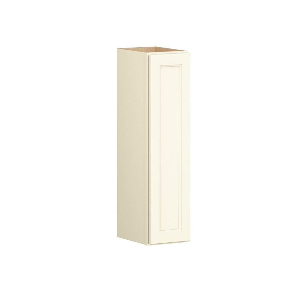 Shenandoah Glasson 9-in W x 36-in H x 12-in D Vanilla Painted Wall ...