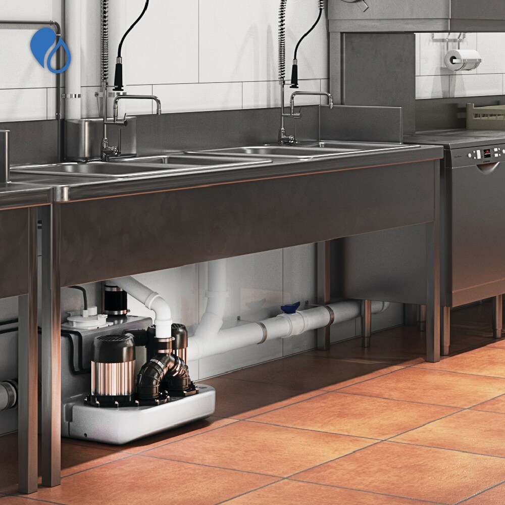 SANIFLO 2-HP Plastic Macerating Pump in the Water Pumps department at ...