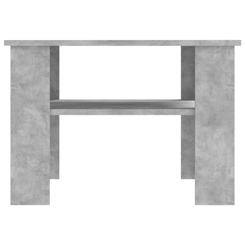 vidaXL Coffee Table Concrete Grey Engineered wood Small Coffee Table in ...