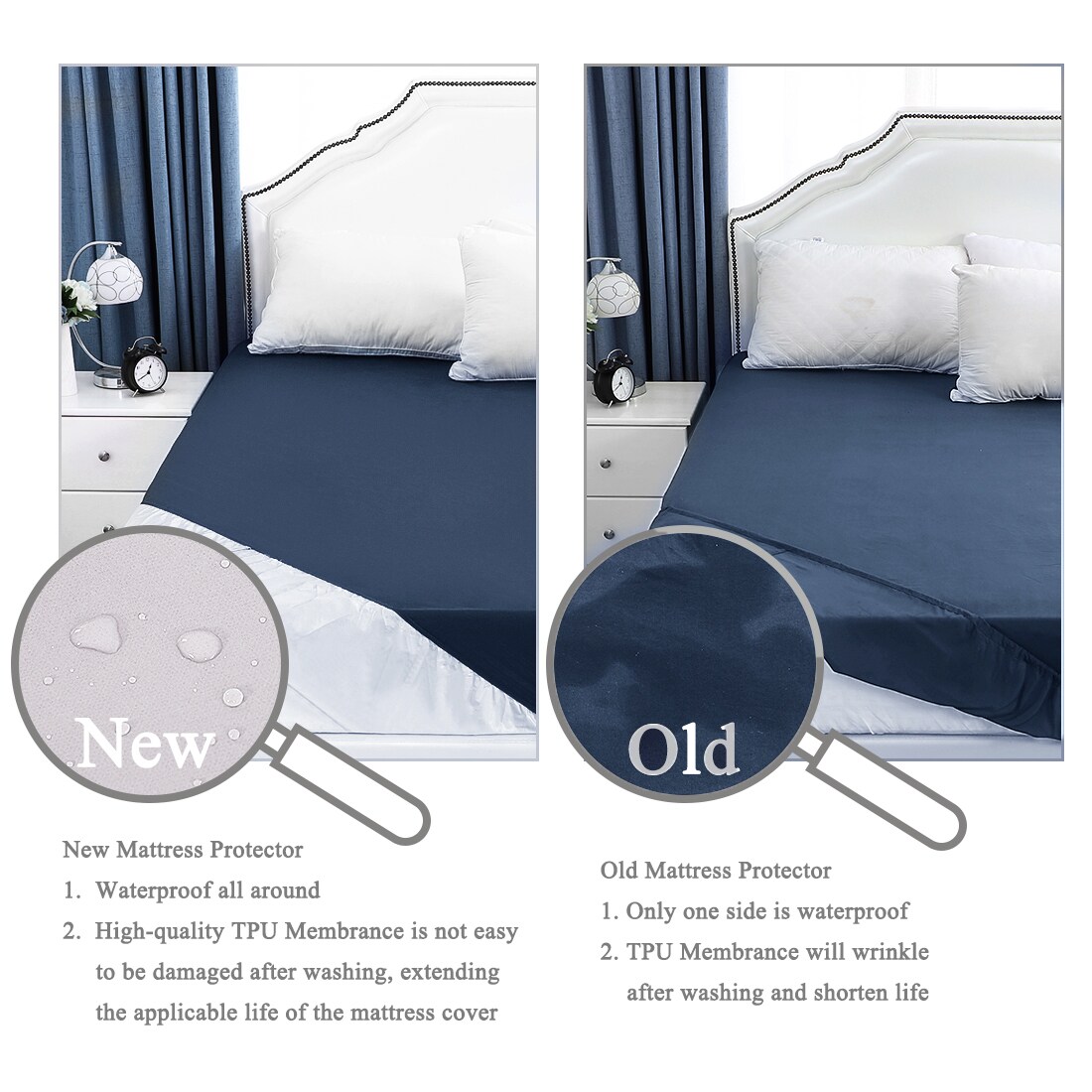 Unique Bargains Bedding Fitted Sheet Microfiber Polyester Quality ...