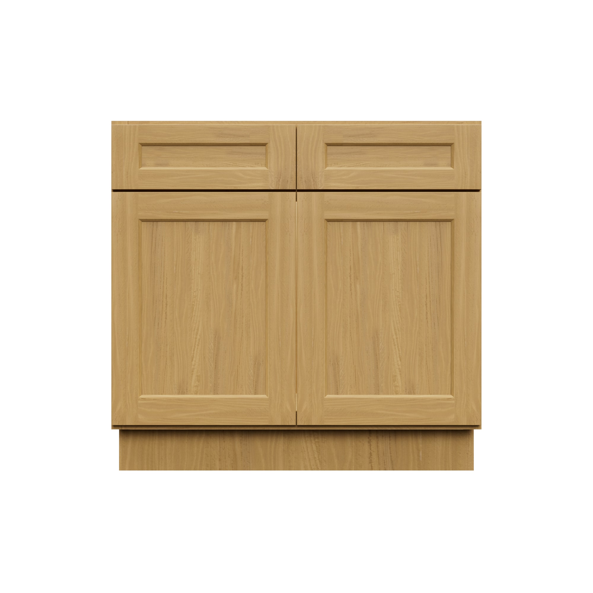 HomLux 36-in W x 34.5-in H x 24-in D Shaker Chestnut Stained Base Ready ...