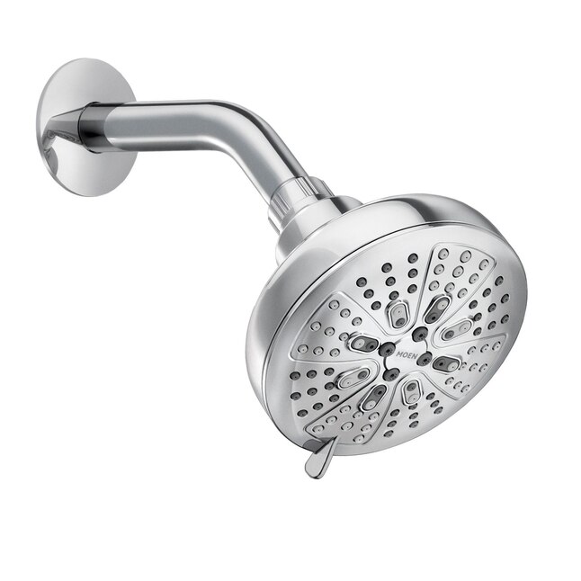 Moen Hydroenergetix Chrome Fixed Showerhead 175 Gpm 66 Lpm In The Shower Heads Department At