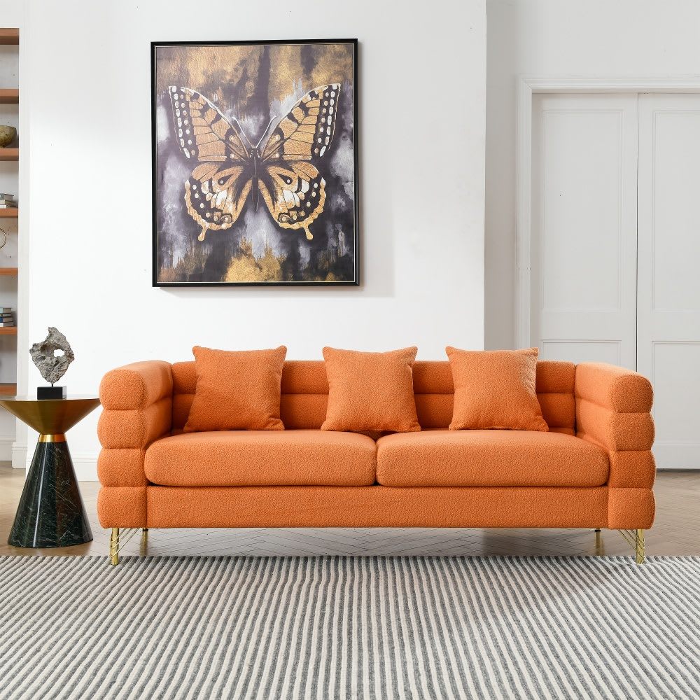 Orange 28-Inch-Tall Couches, Sofas & Loveseats at Lowes.com