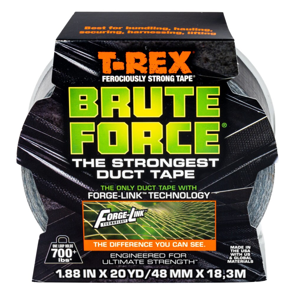 T-Rex Brute Force Black Duct Tape 1.88-in x 20 Yard(s) in the Duct Tape ...