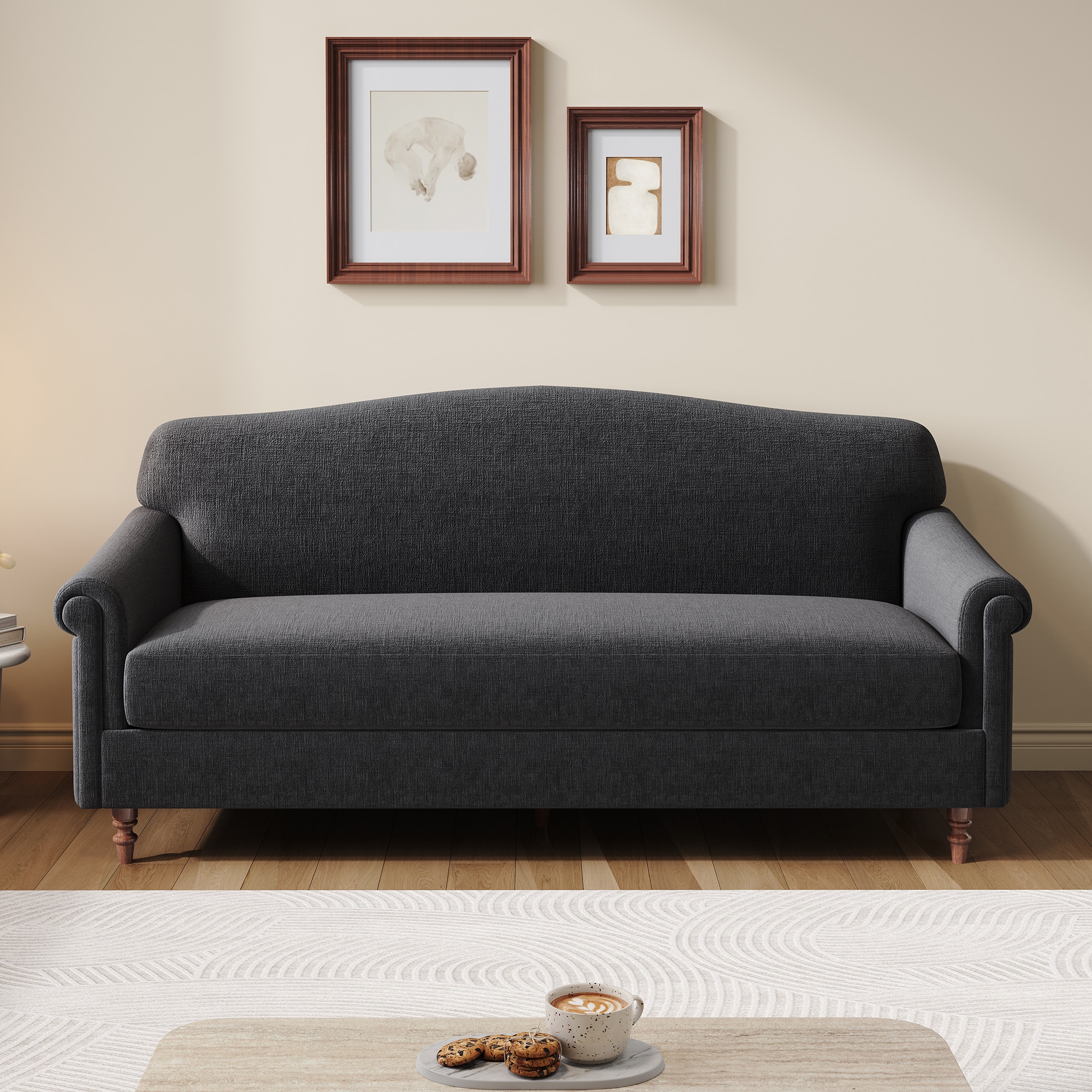 LUXEYARD Modern Loveseat Sofa 77.5in 2-seater Couch Upholstered ...