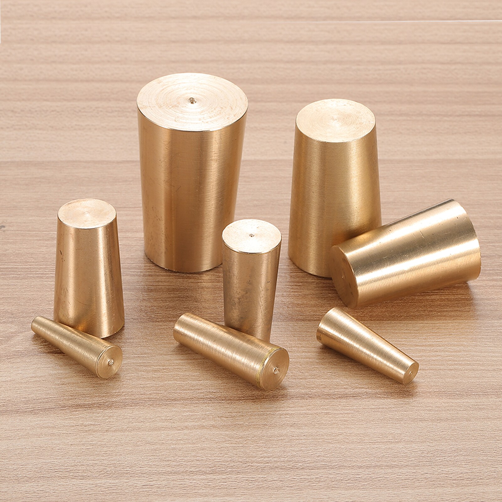 PATIKIL Tapered Brass Tube Plugs 1/2inch Brass Tube Stoppers Tapered ...