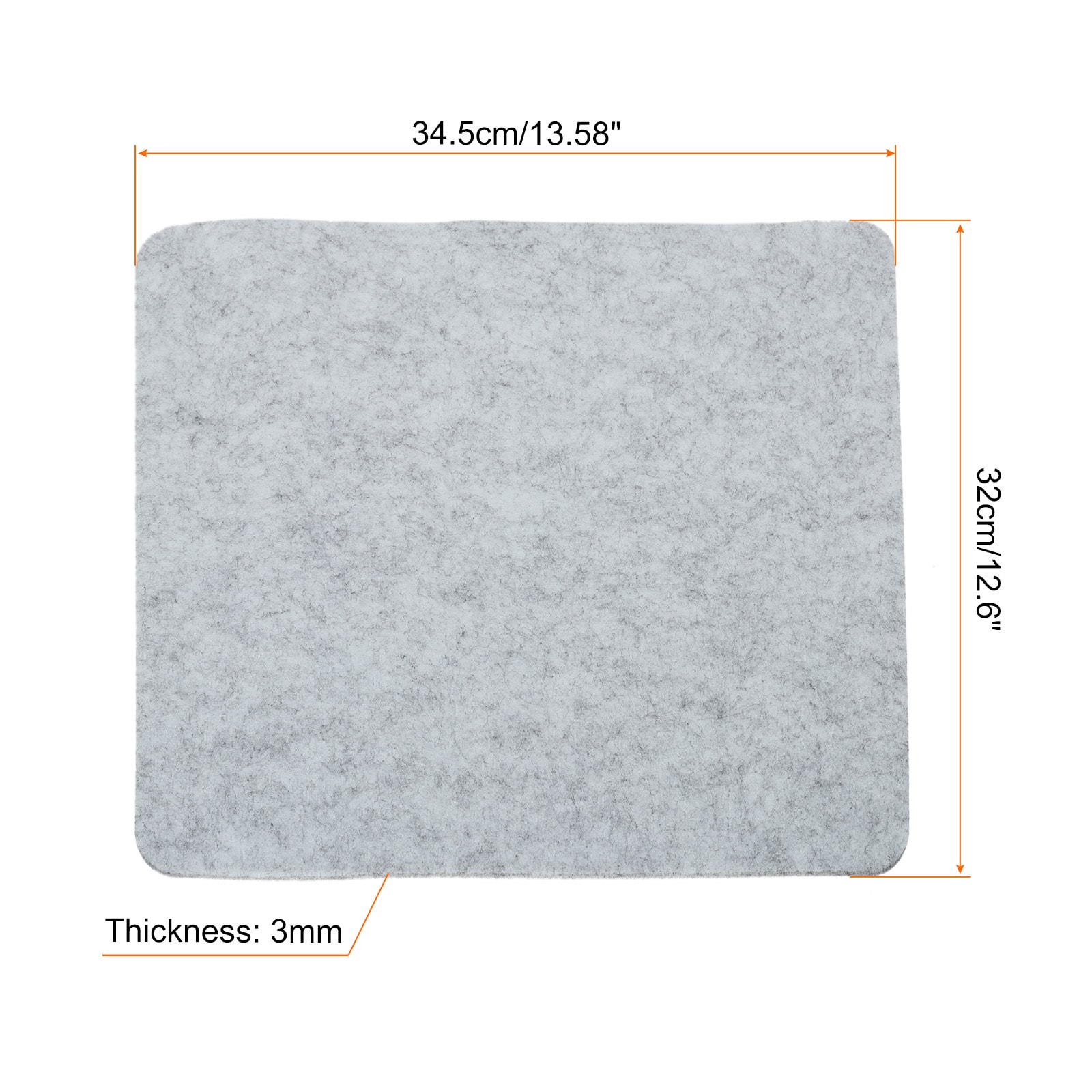 PATIKIL 14 Inchx13 Inch Mouse Pad Felt Dual Side Soft Desk Pad Writing ...