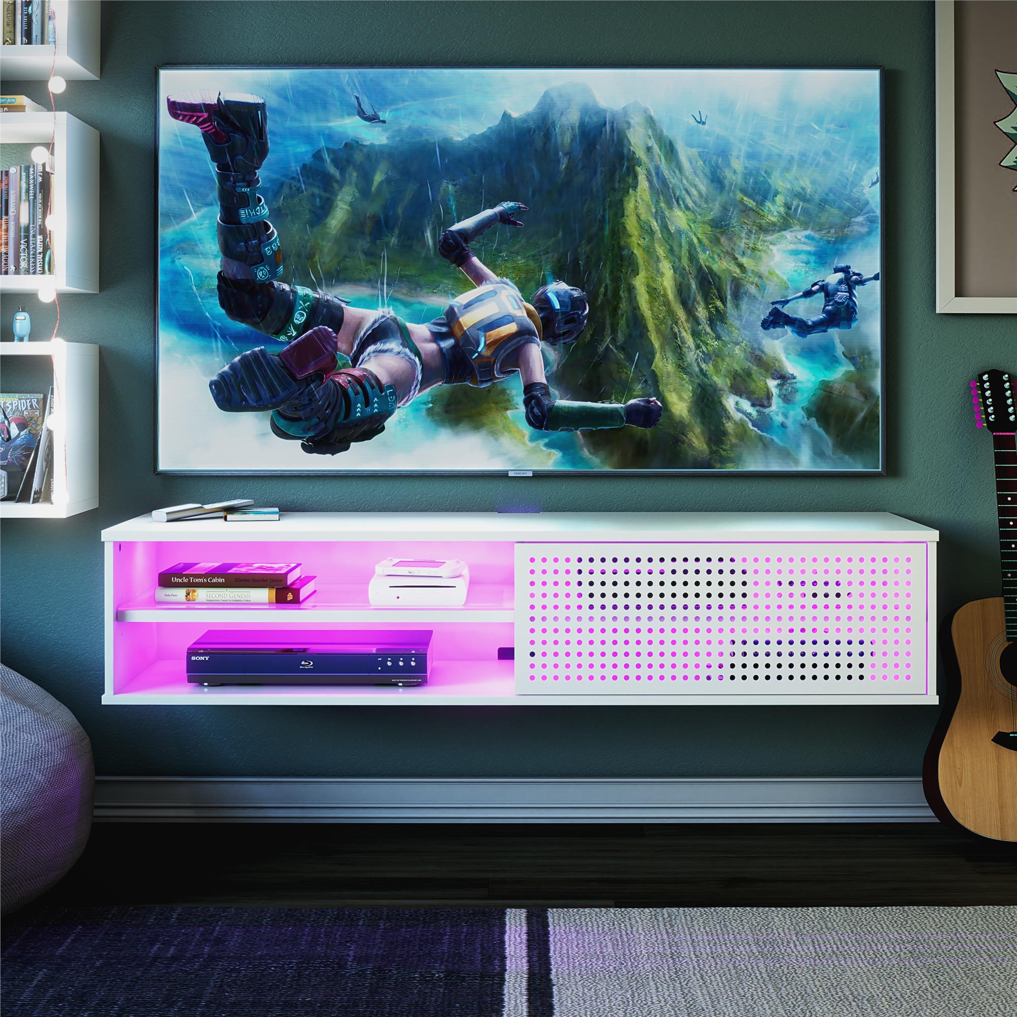 LUXEYARD Glitch Floating TV Stand for TVs up to 60Inch in the TV Stands ...