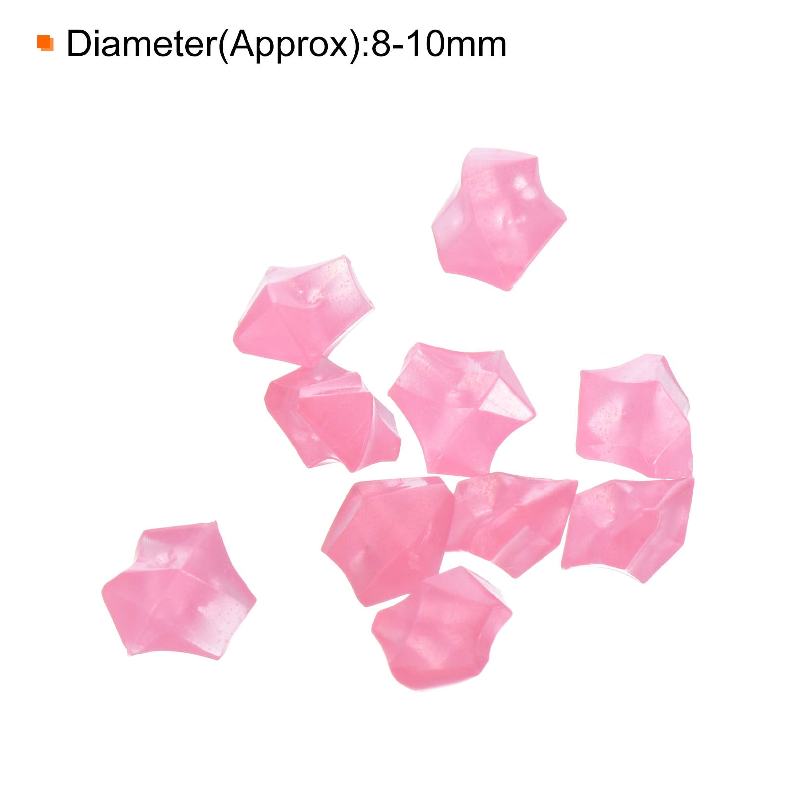 Unique Bargains 1000pcs Glow Rocks 8-10mm Glow Pebbles Decoration in ...