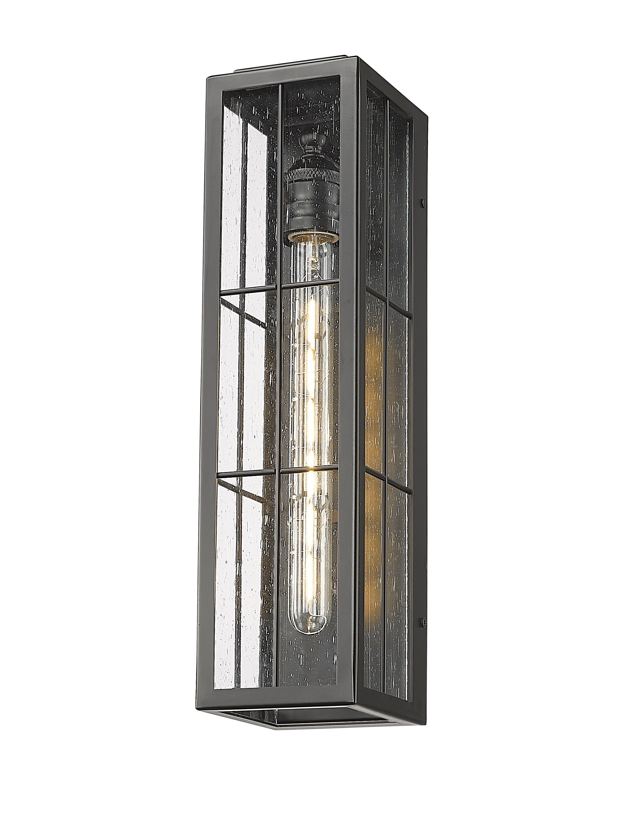 Millennium Lighting Jaxson 1-Light 17.75-in H Matte Black Outdoor Wall ...