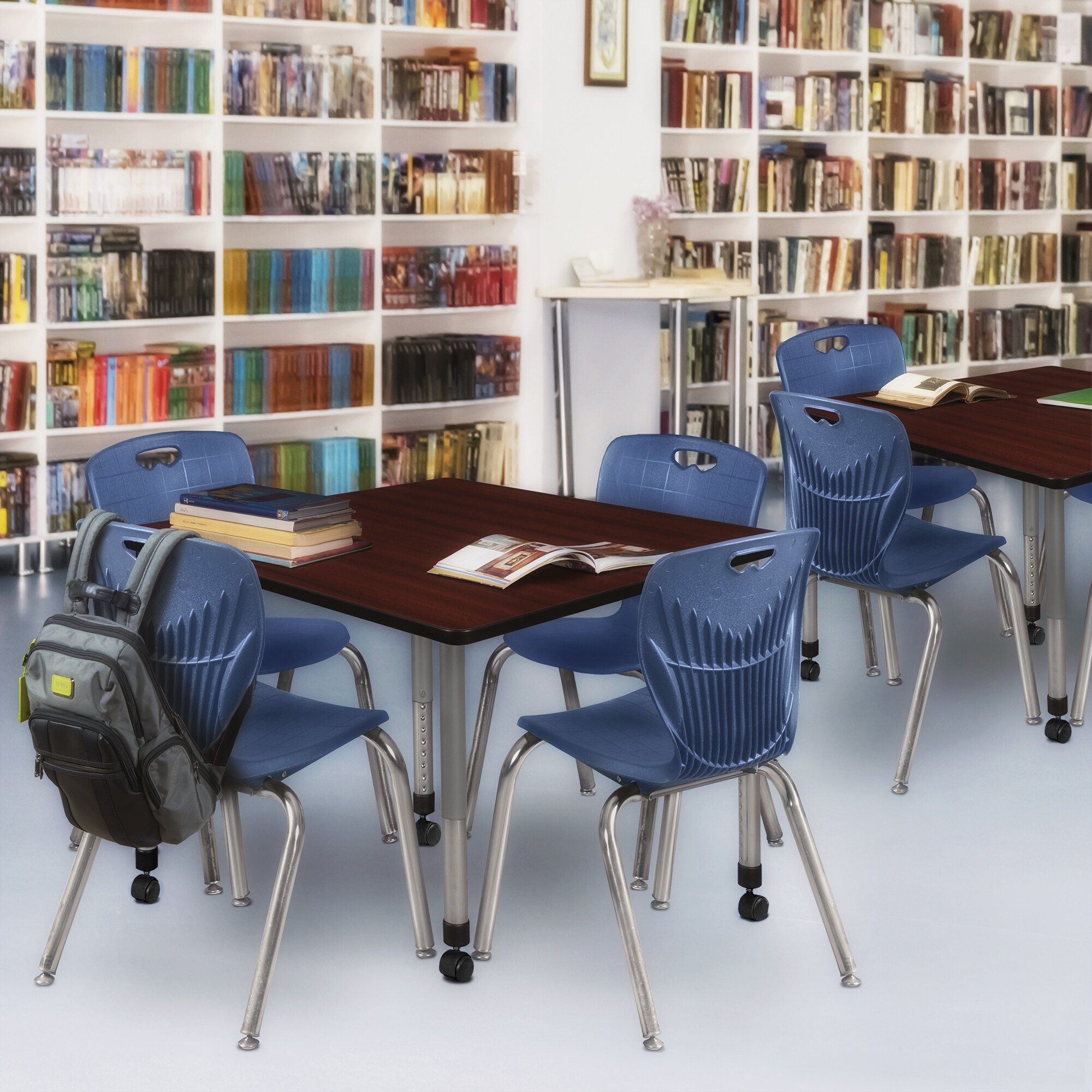 Regency Mobile Classroom Table Chair Sets 48-in Multiple colors ...