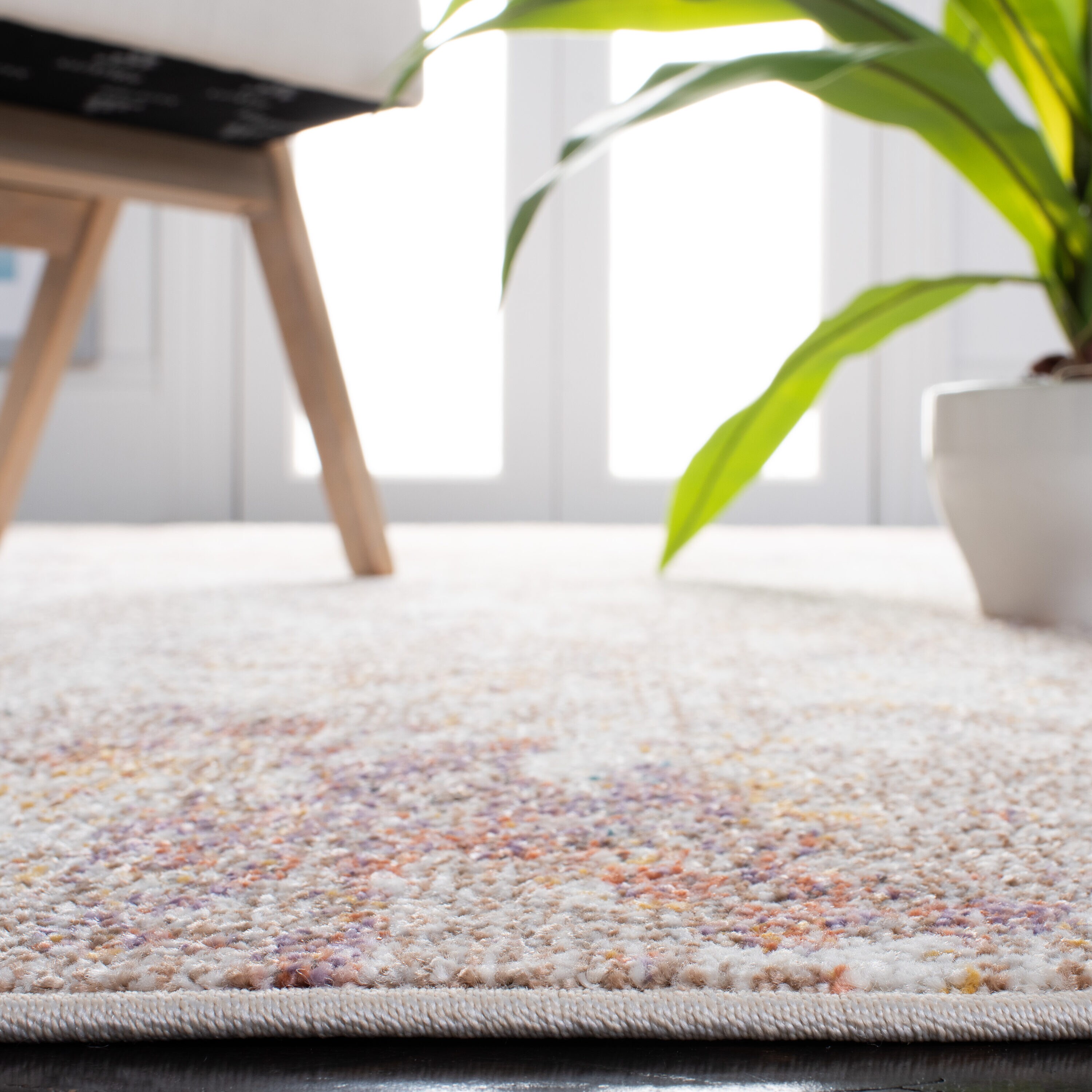 Safavieh Crystal 318A Ivory Beige 5ft-5in x 7ft-7in Medium Rectangle ...