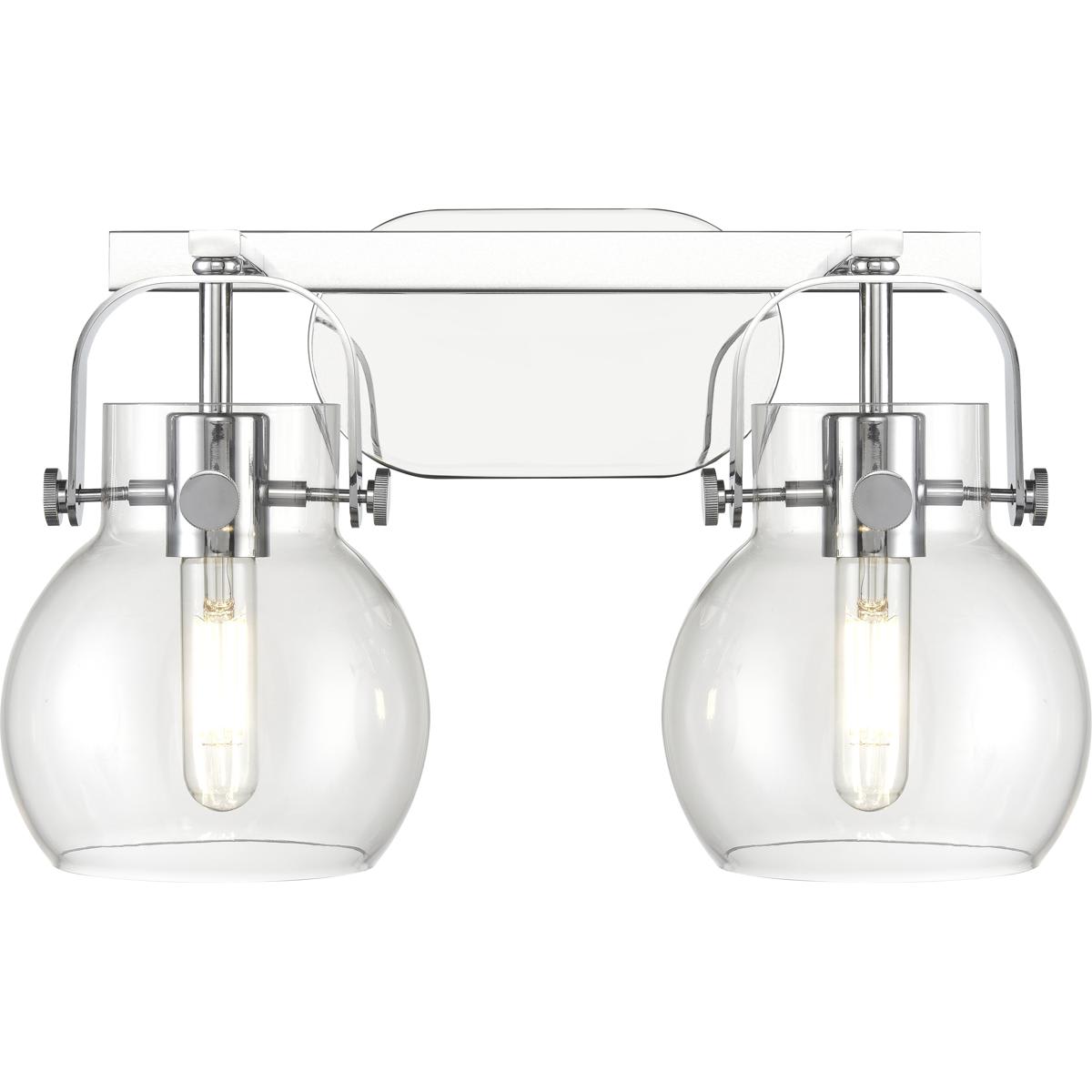Innovations Lighting 423-2W-PC-G410-6CL Pilaster II Sphere Bathroom ...