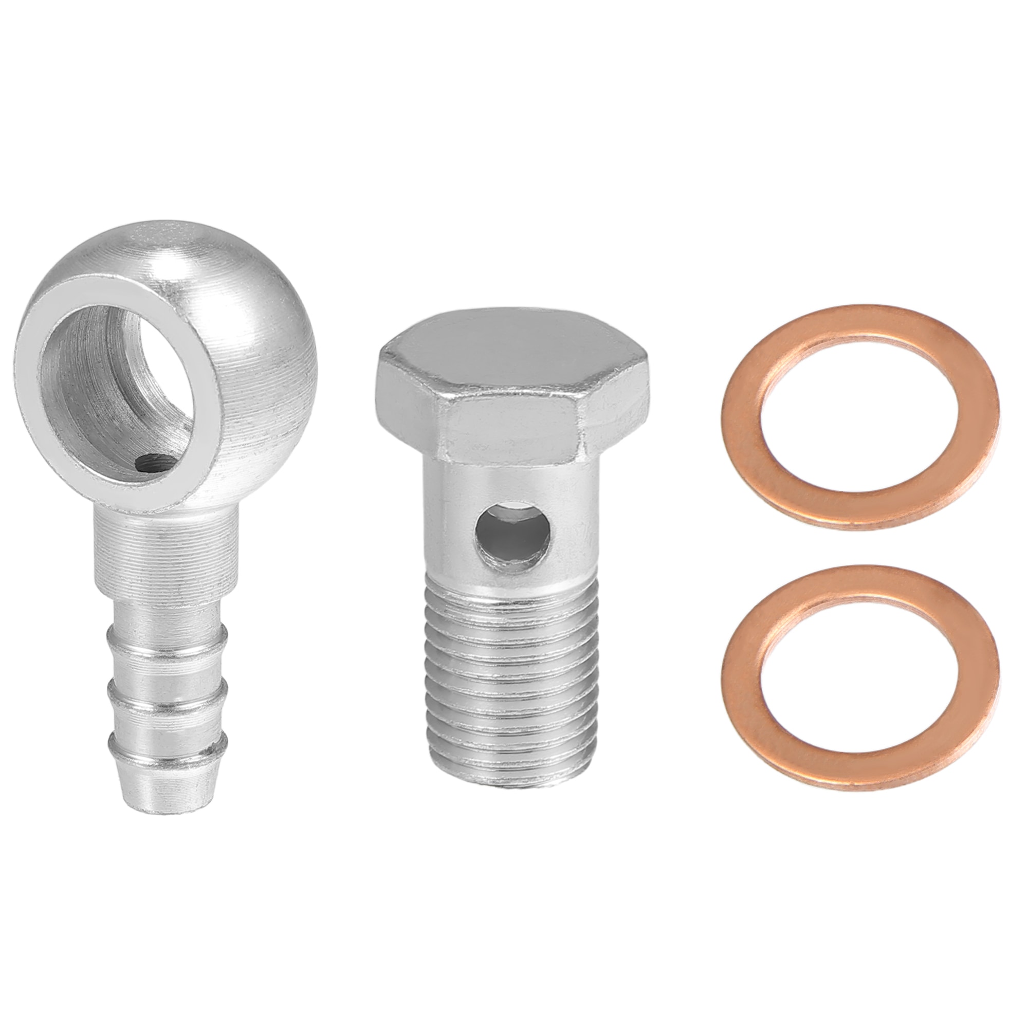 Unique Bargains 4pcs 14mm ID 10mm OD M14x1.5 Banjo Bolt Hose Barb ...