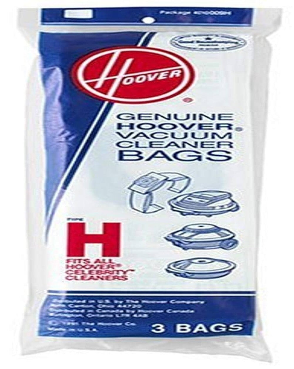Hoover 30 Pack Celebrity Vacuum Bag Style H-Mfg# 4010009H - Sold As 10 ...